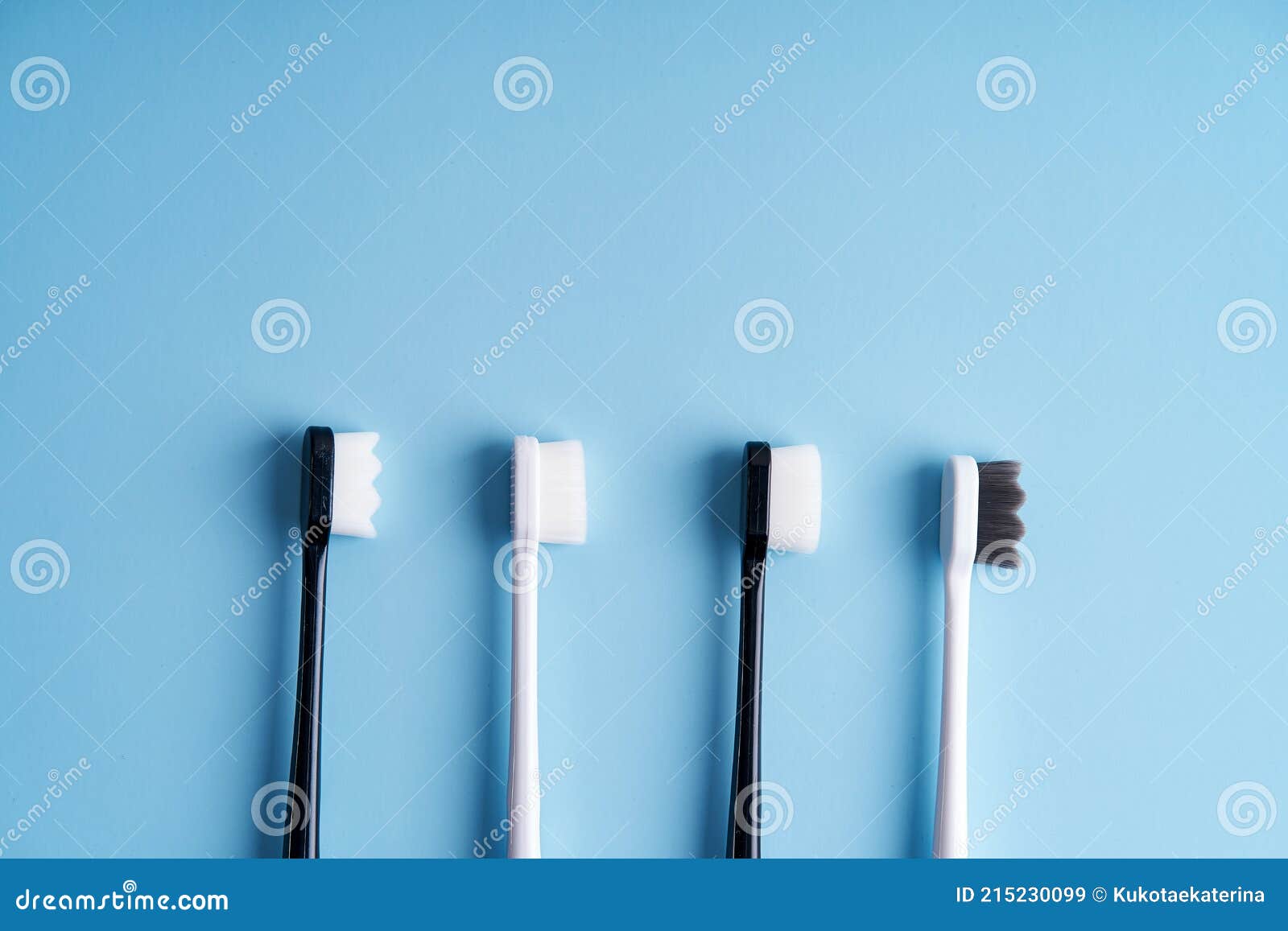 Trendy Soft-bristled Toothbrushes. Popular Toothbrushes Stock Image ...