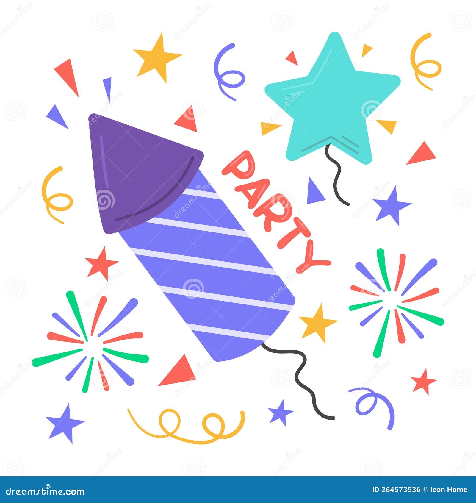 Trendy Sticker Design of Firecracker for Premium Use Stock Vector ...