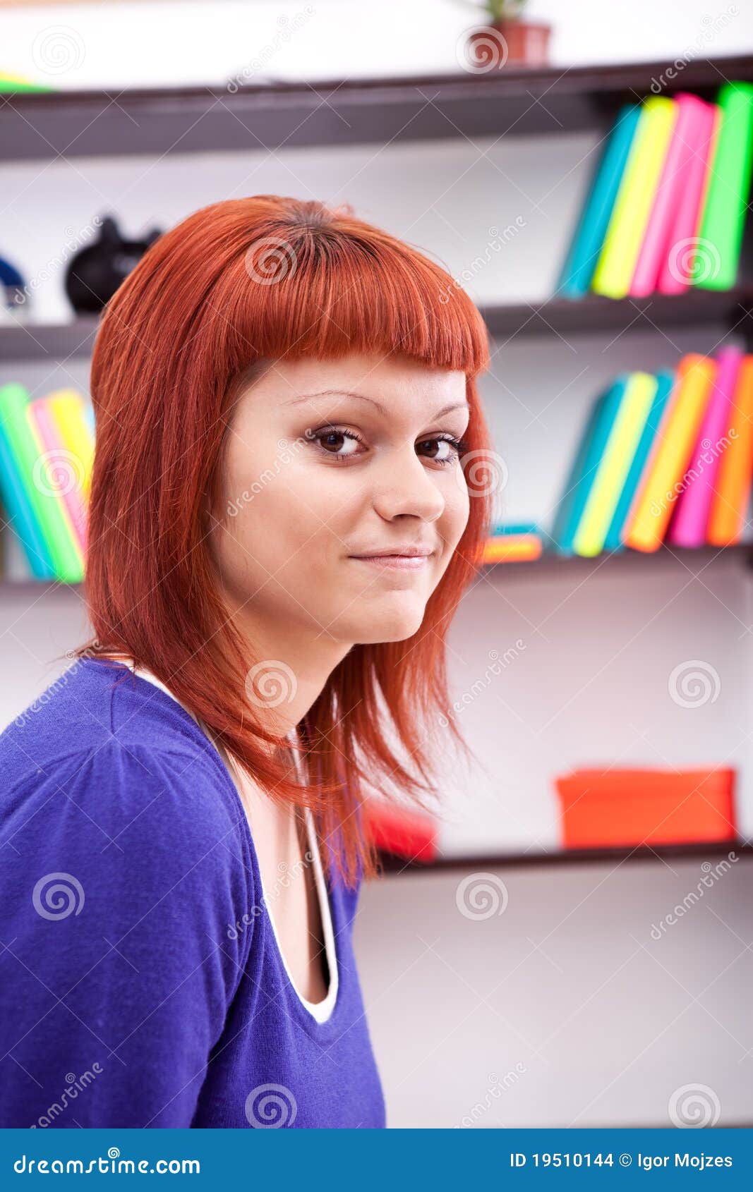Trendy student stock photo. Image of book, face, caucasian - 19510144