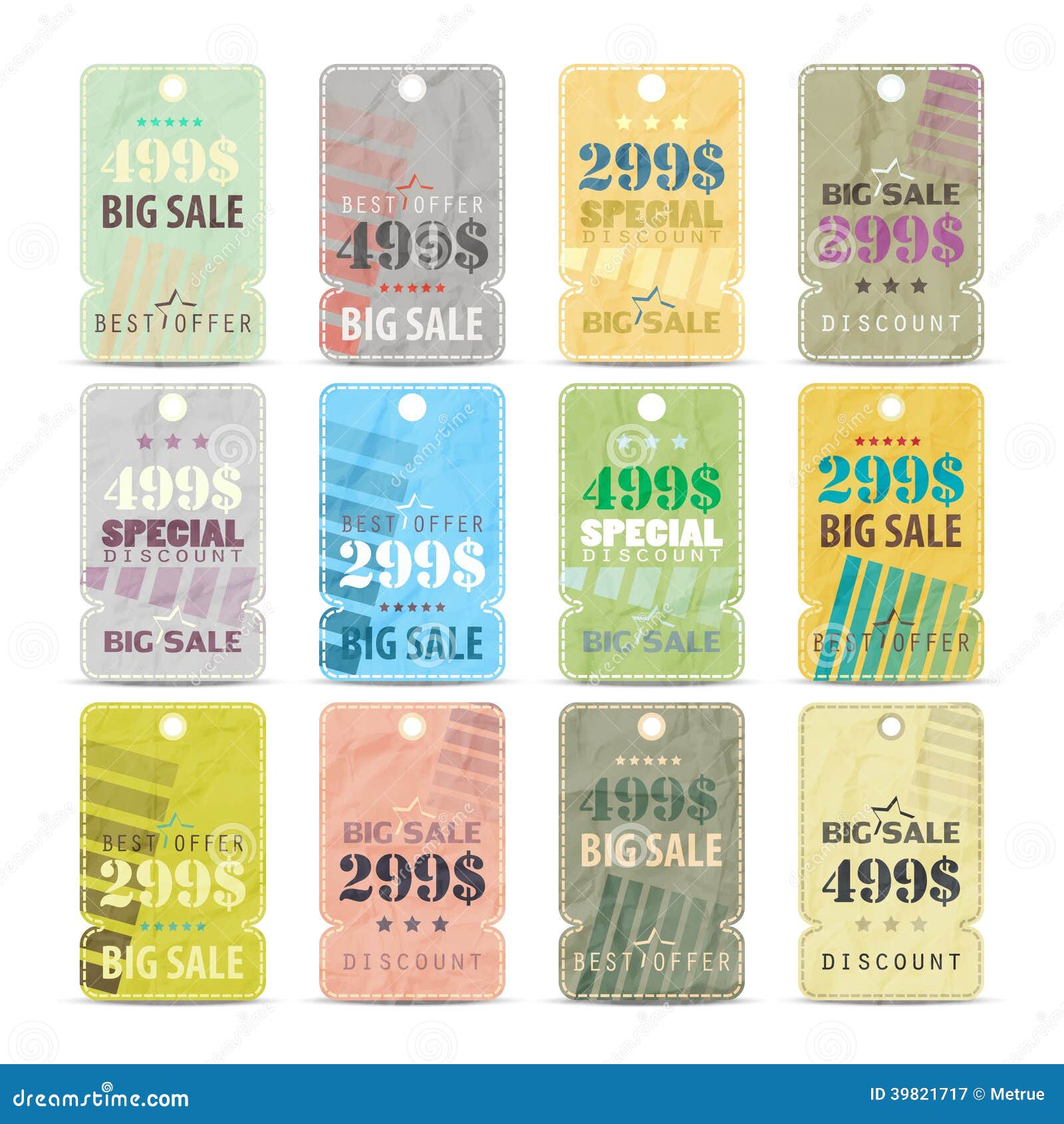 Trendy tags stock illustration. Illustration of hang - 39821717