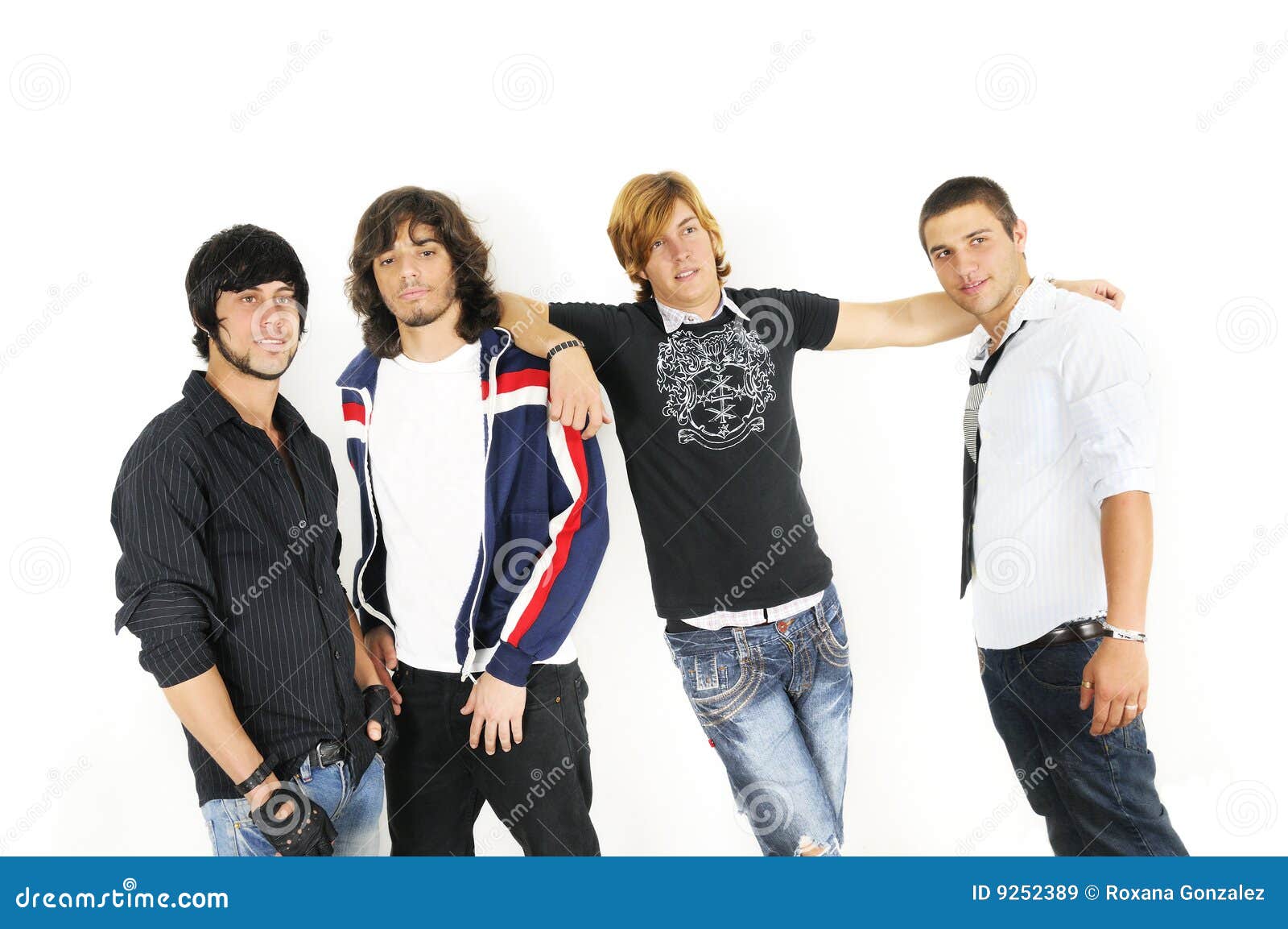 Trendy team isolated stock image. Image of expressive - 9252389