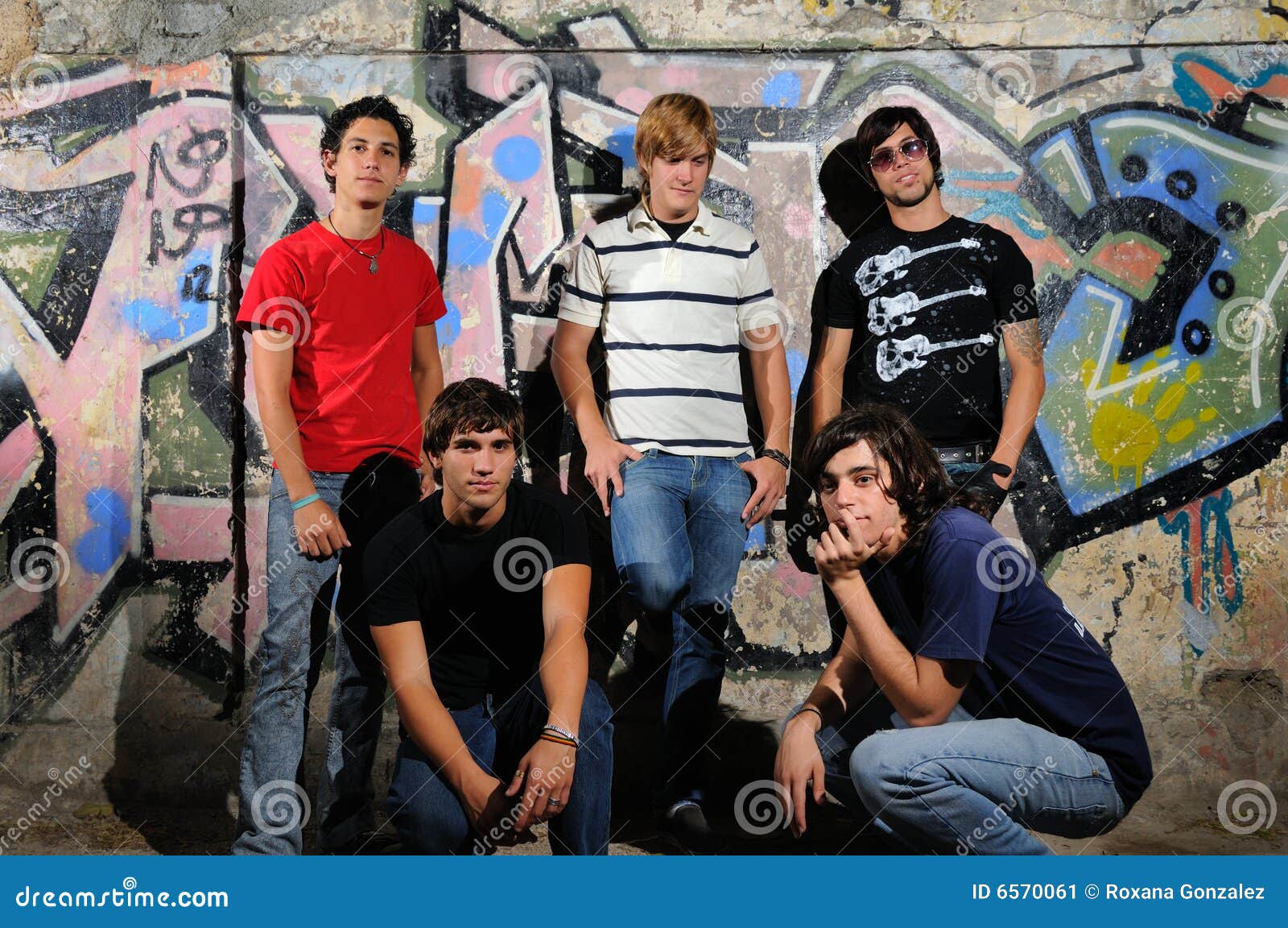 Trendy teen group stock image. Image of diverse, modern - 6570061