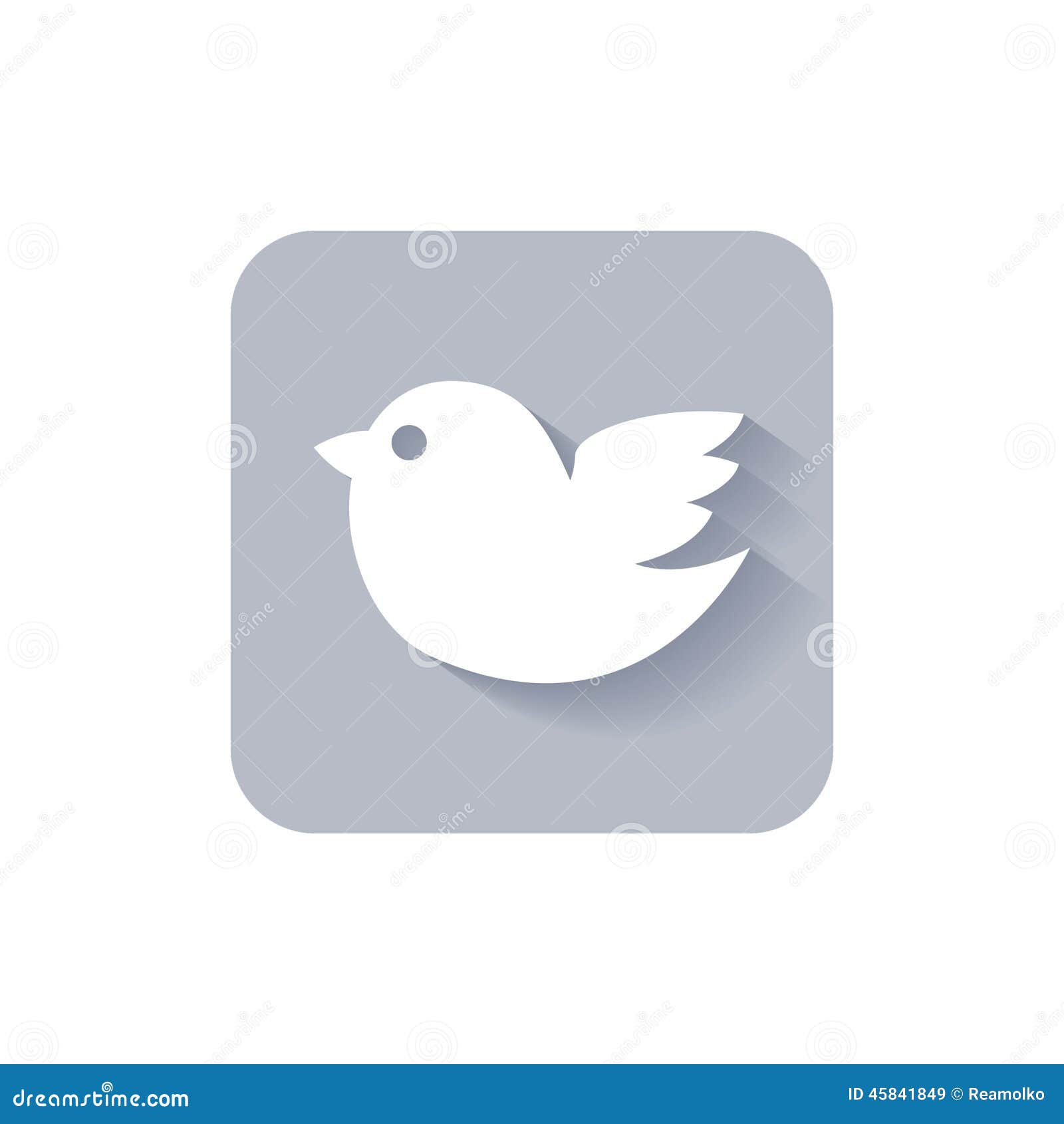 Trendy Twitter Bird Social Media Icon. Stock Vector - Illustration of ...