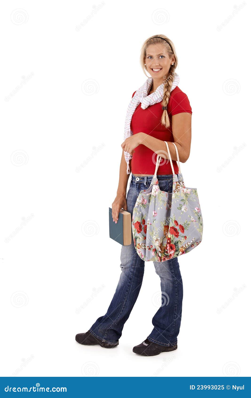 Trendy University Student Smiling Stock Image - Image of casual, color ...