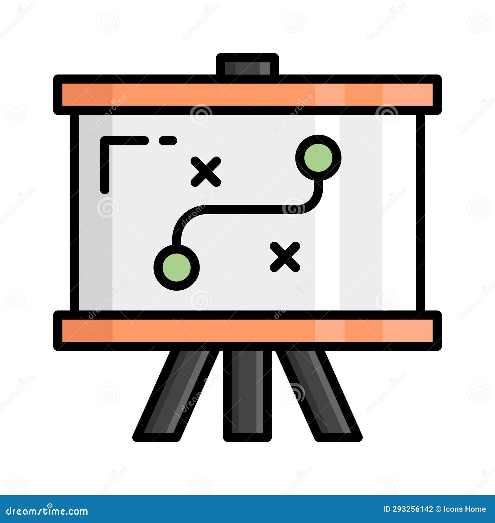 Tactical Plan Document Icon. Vector Illustration On Isolated ...