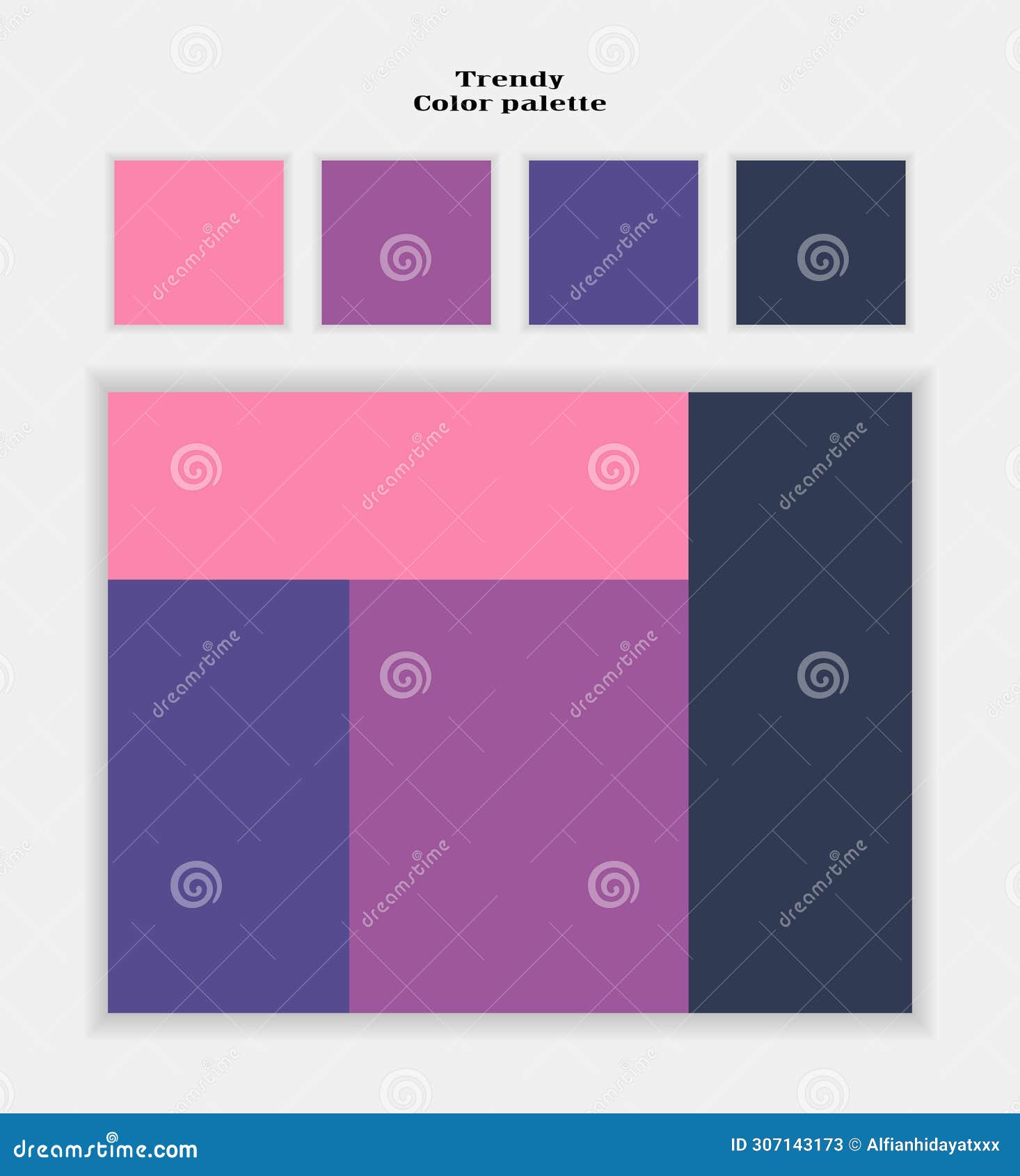 Trendy Vector Palette Color Objects Stock Vector - Illustration of ...