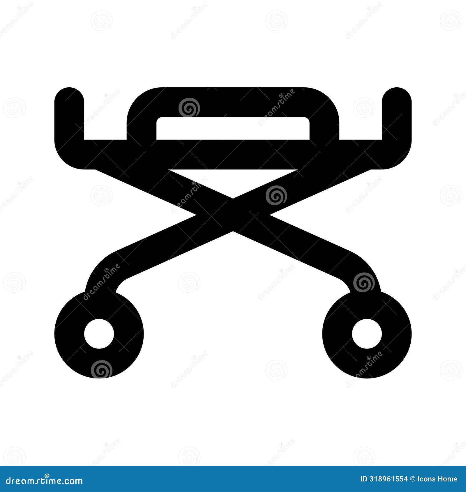 A Trendy Vector of Patient Stretcher, Icon Stock Vector - Illustration ...