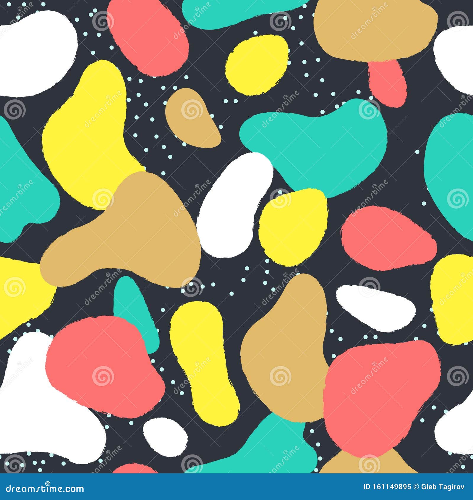Trendy Vector Seamless Pattern Stock Illustration - Illustration of ...