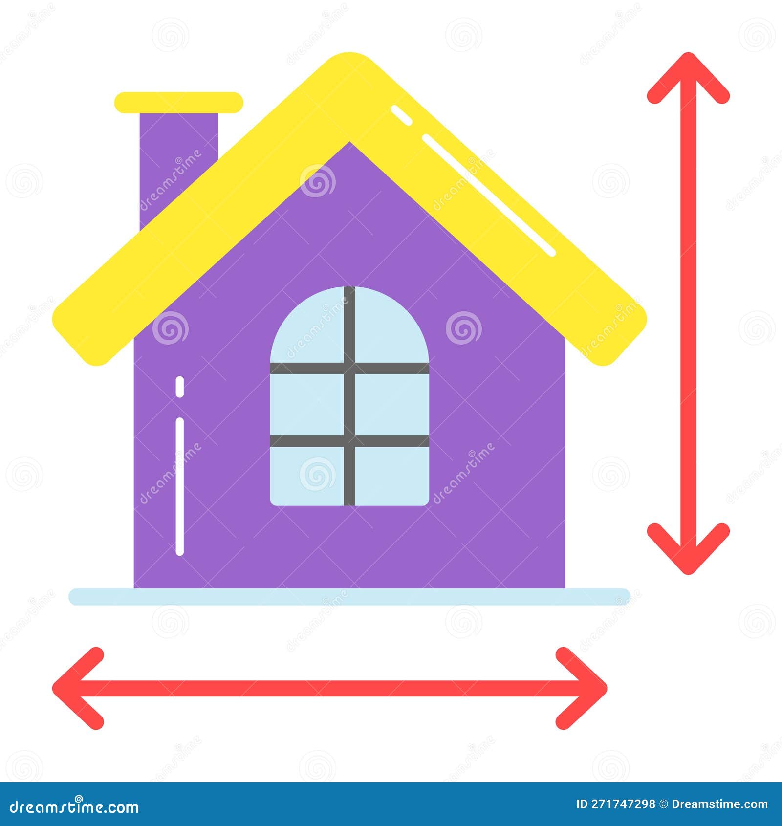 Trendy Vector Style of House Measurement, Editable Icon Stock Vector ...