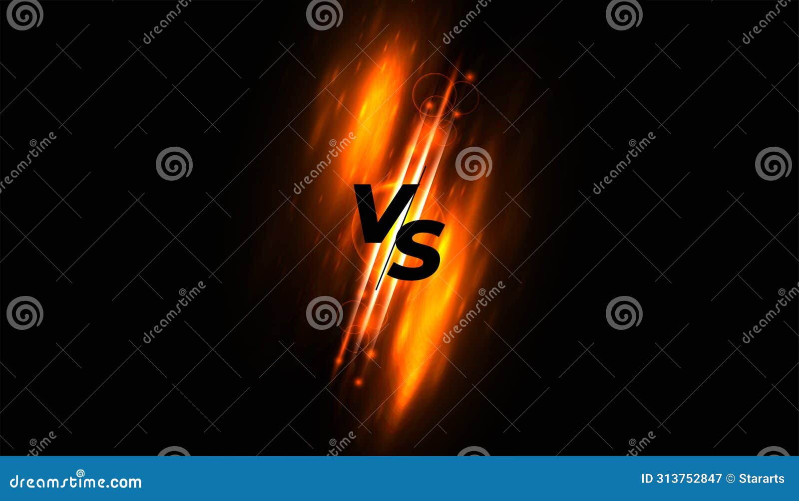 Trendy Versus Vs Screen Banner for Esport Team Battle Stock ...