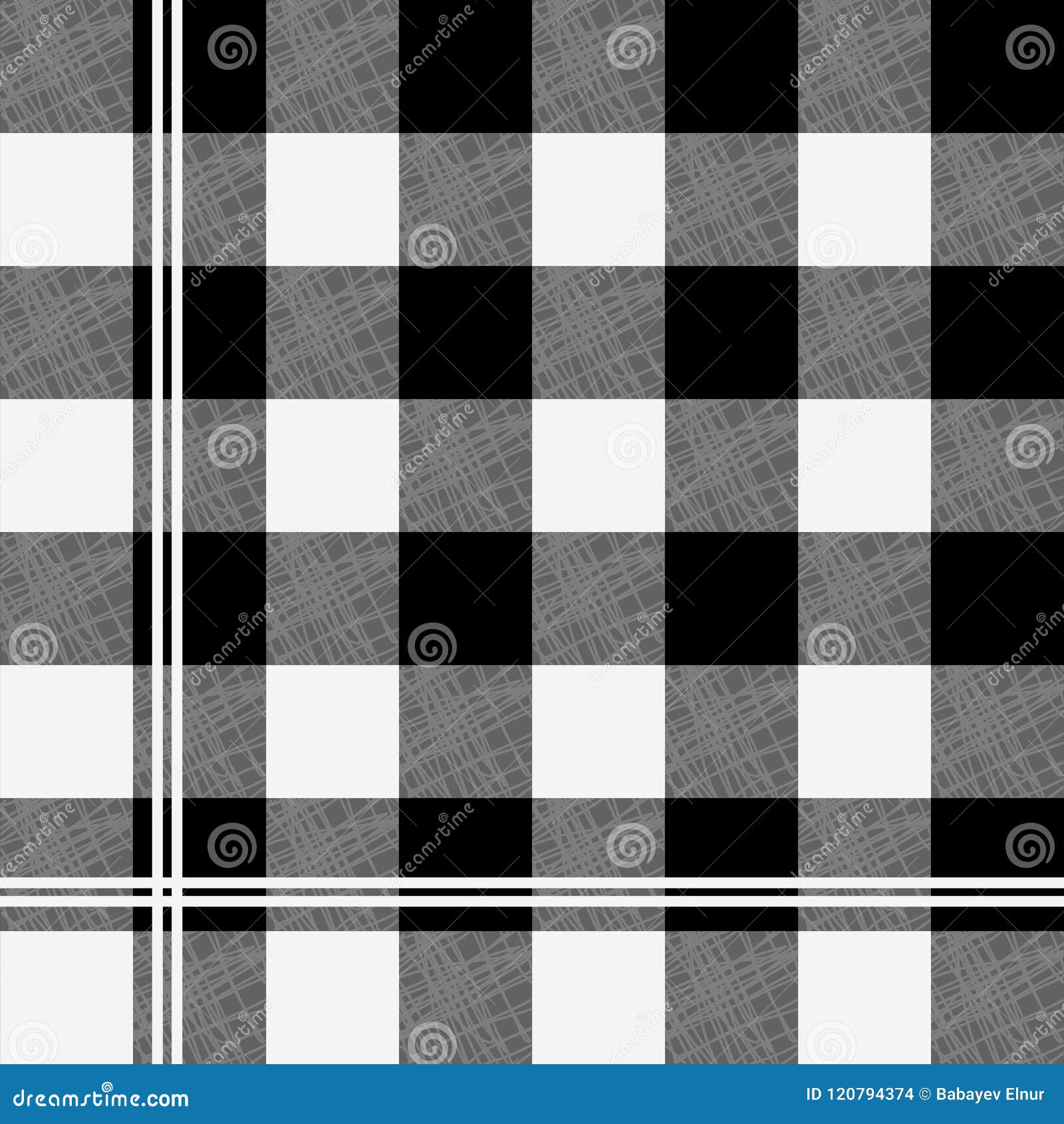 Trendy Vichy Pattern - Checkered Seamless Background Stock Vector ...