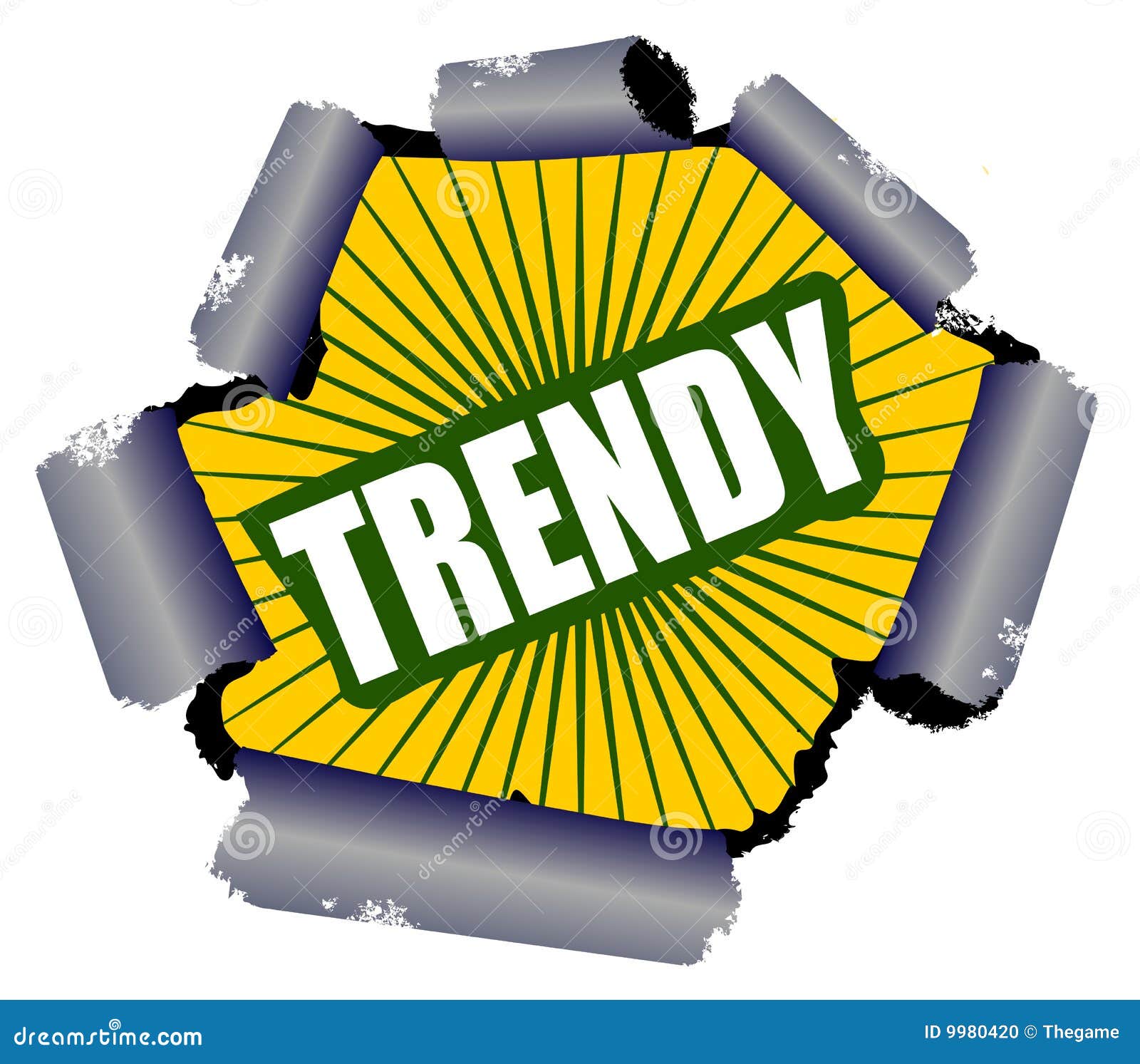 Trendy Vintage Sign stock vector. Illustration of banner - 9980420