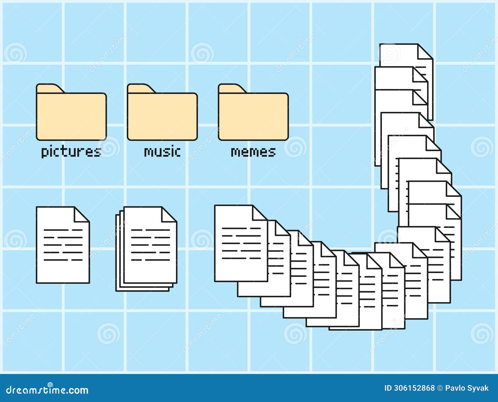 Old Computer Aesthetic 1980s -1990s. Big Set Of Seamless Patterns With ...