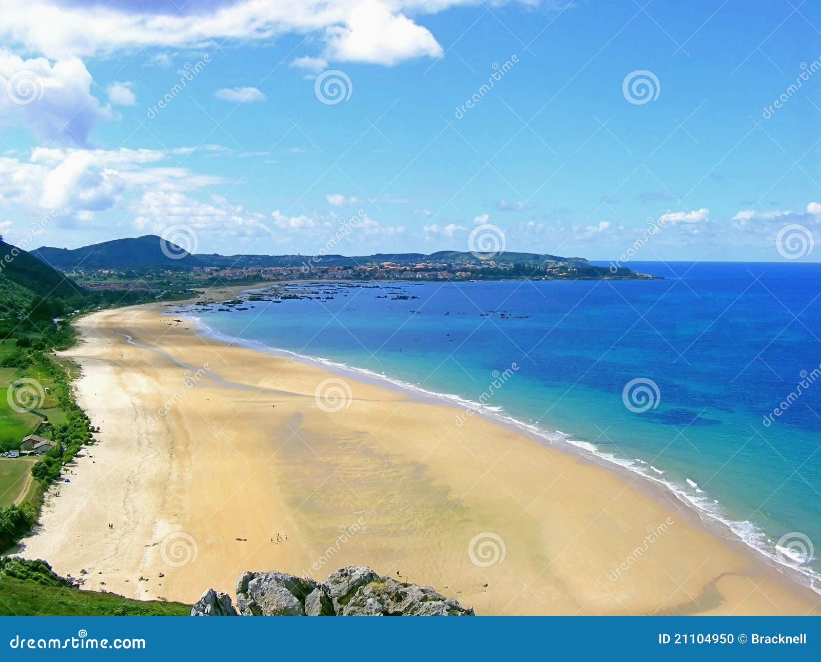 Trengandin beach in Noja stock photo. Image of spain - 21104950