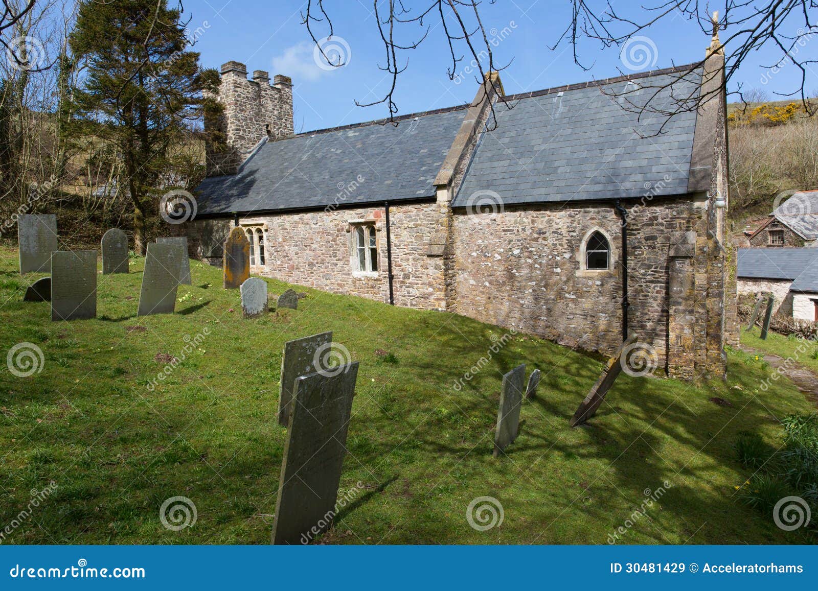 Trentishoe Church Devon England Stock Image - Image of built, exterior ...