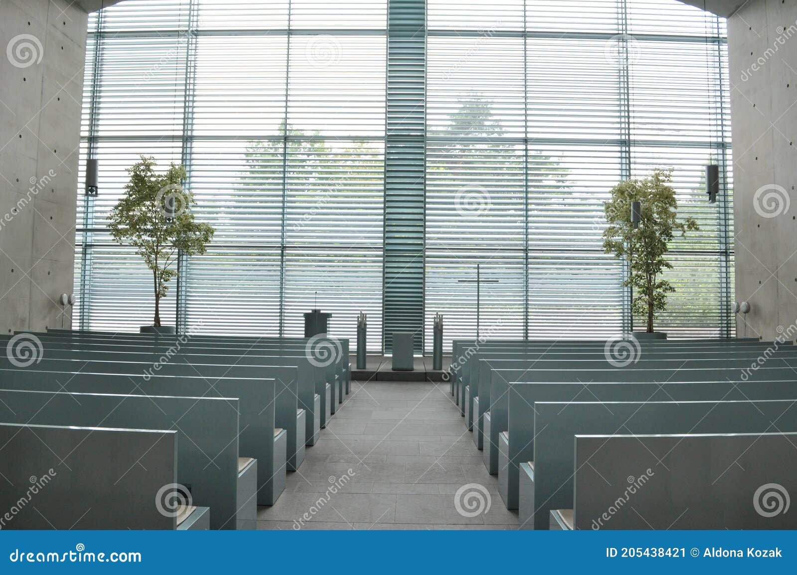 Treptow Crematorium Building Arquitectura Moderna Imagen de archivo ...