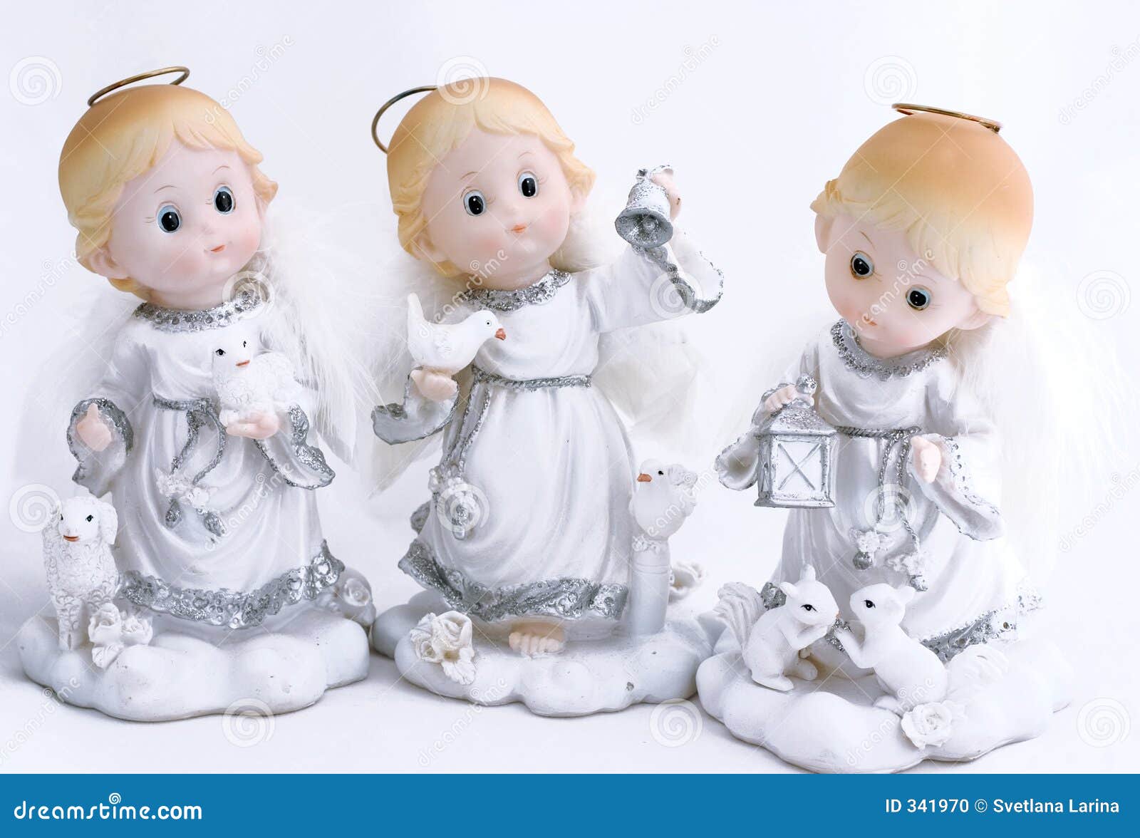 Tres ángeles foto de archivo. Imagen de bebé, tres, figuras - 341970