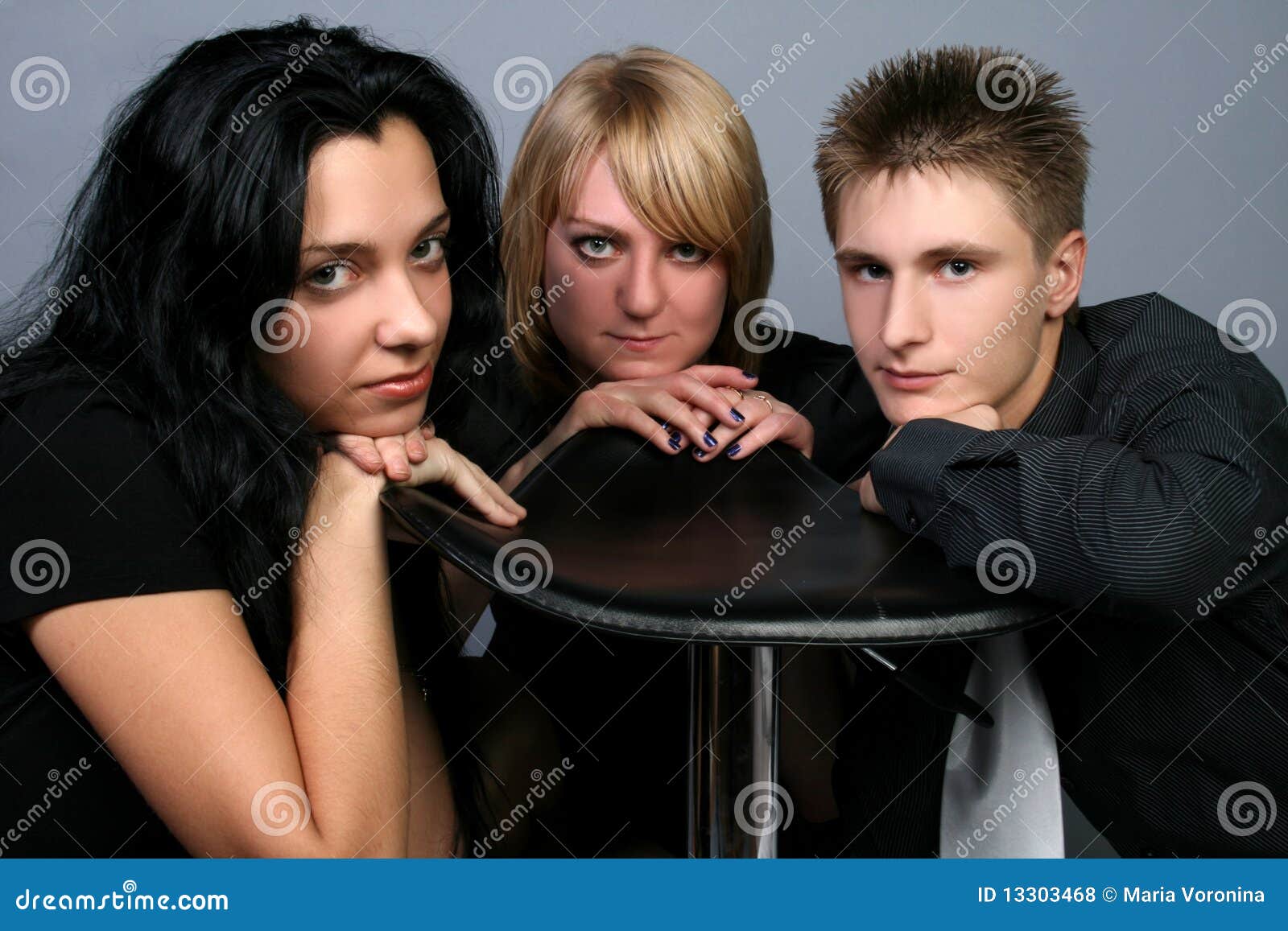 Tres amigos foto de archivo. Imagen de feliz, personas - 13303468