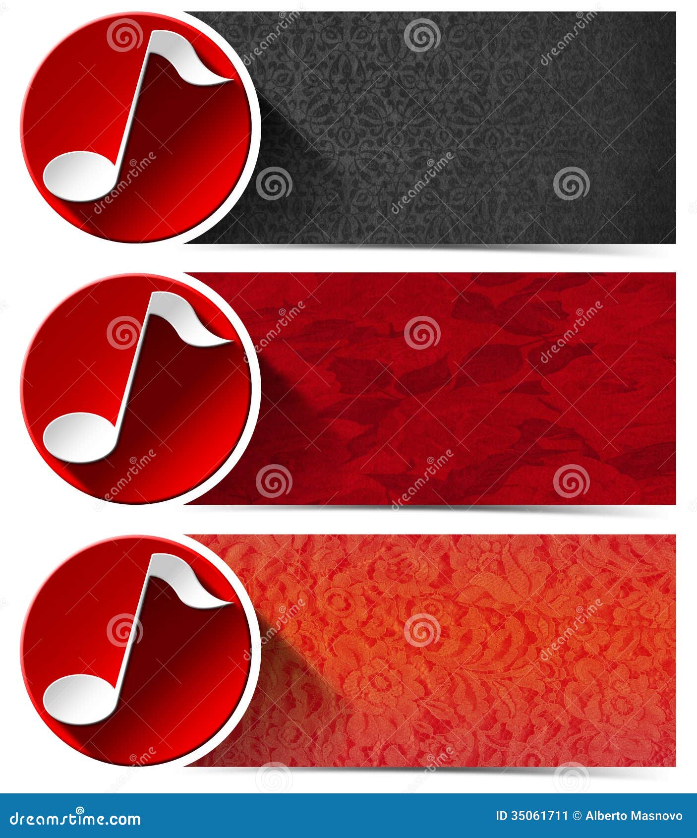 Tres Banderas Musicales - N1 Stock de ilustración - Ilustración de ...