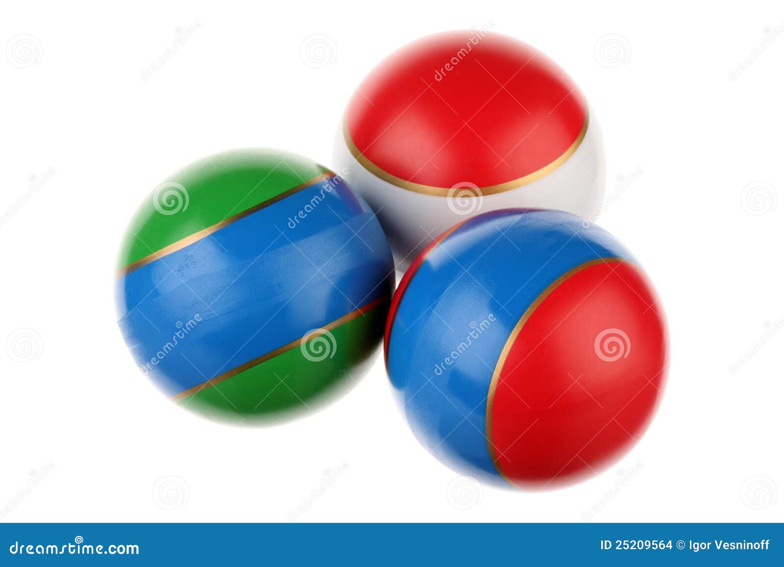 Tres bolas foto de archivo. Imagen de colorido, caucho - 25209564