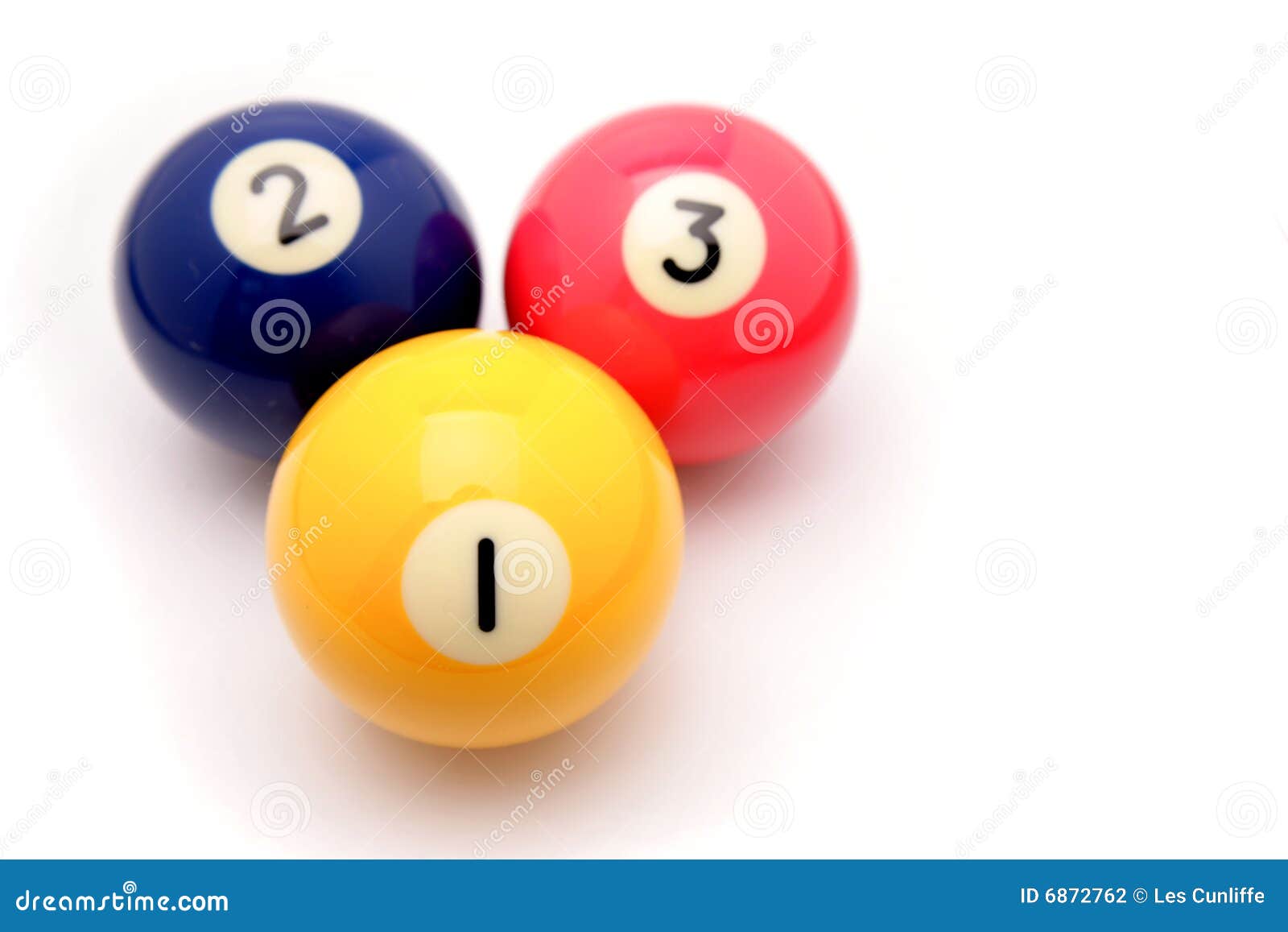 Tres Bolas De Billar Coloreadas Foto de archivo - Imagen de aislado ...
