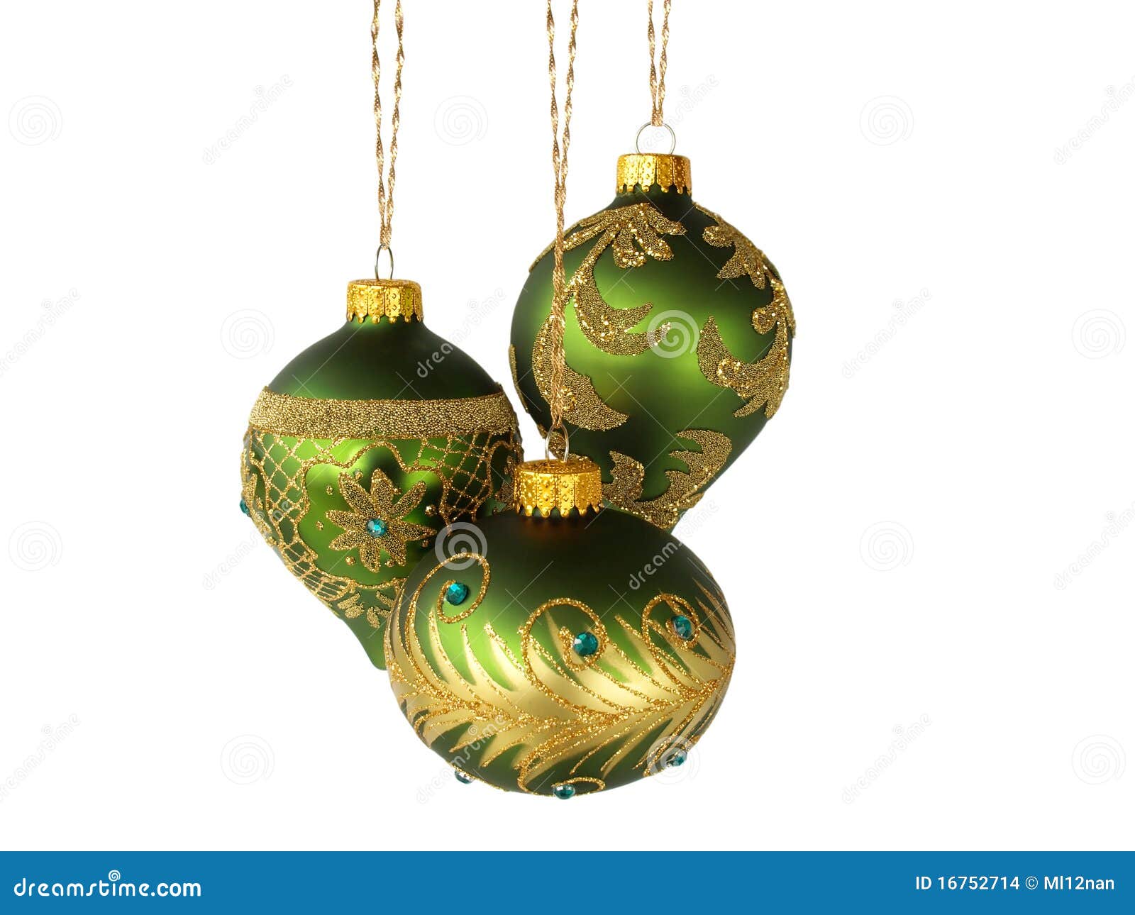 Tres bolas verdes foto de archivo. Imagen de fondo, celebre - 16752714