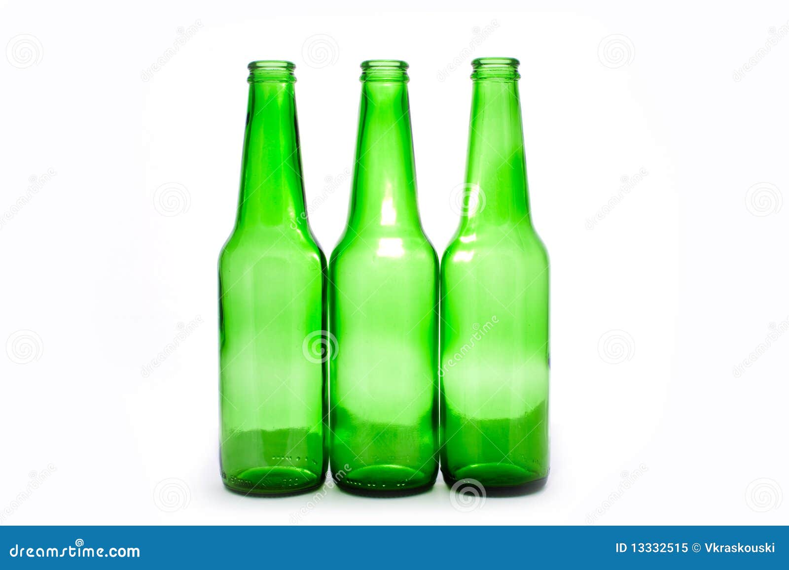 Tres botellas imagen de archivo. Imagen de verde, nuevo - 13332515