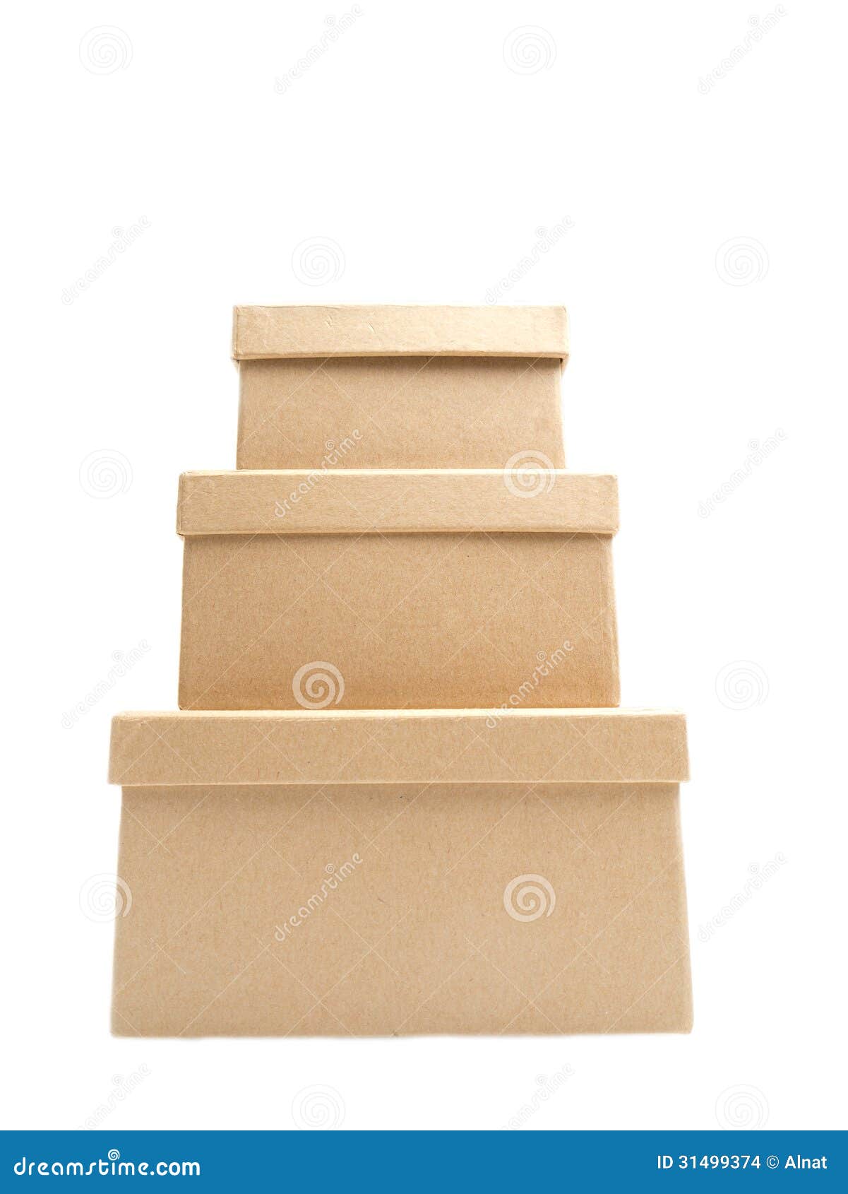 Tres cajas foto de archivo. Imagen de diferente, grande - 31499374