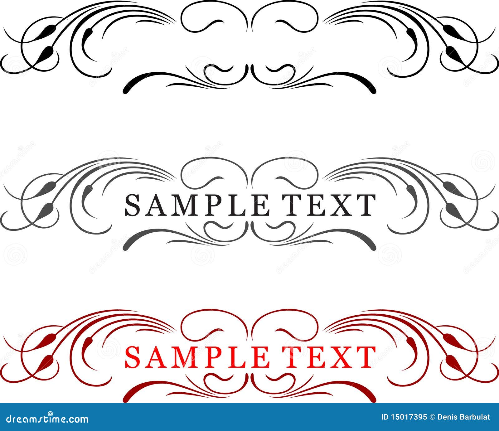 Tres detalles del vector ilustración del vector. Ilustración de arte ...