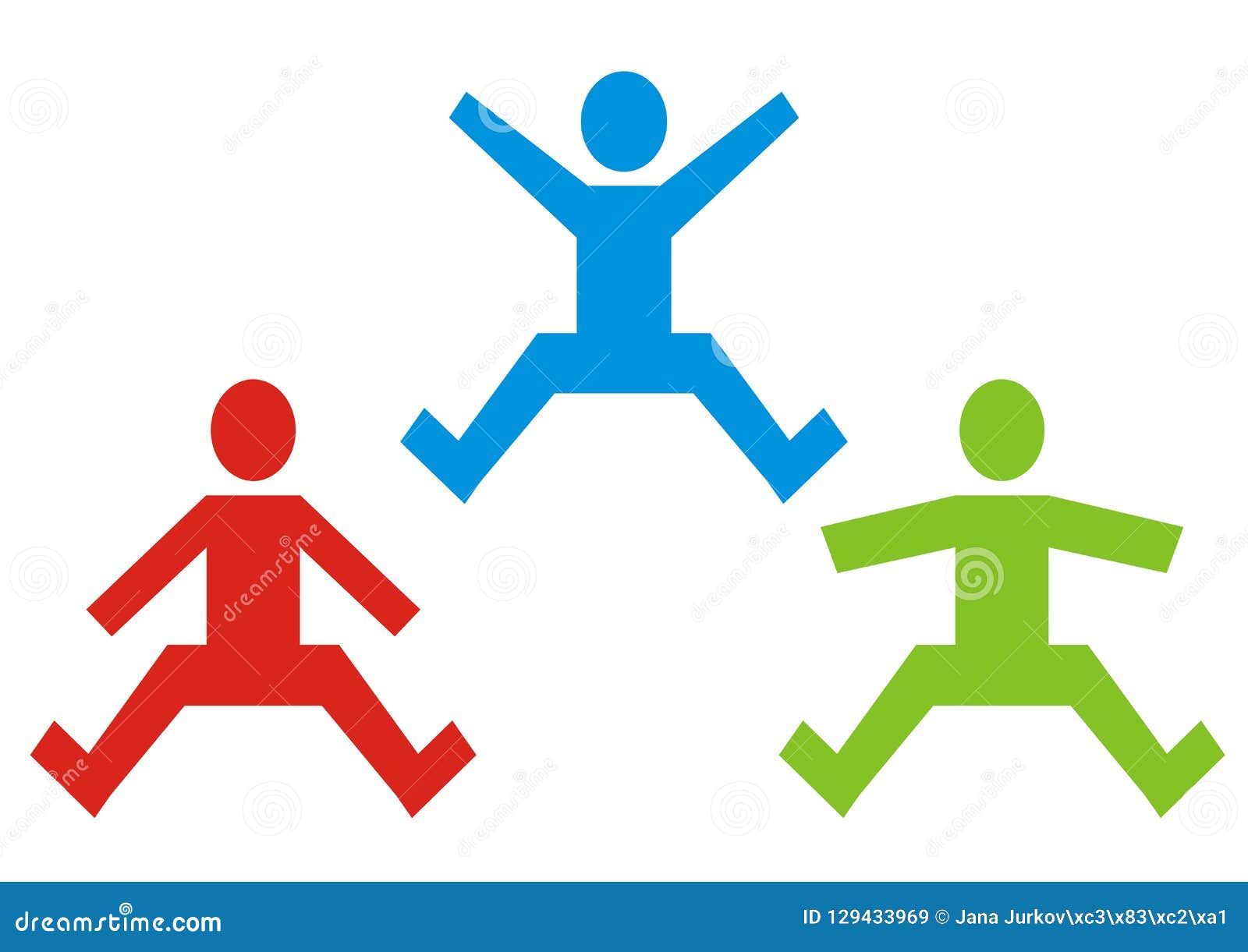 Tres Diversas Figuras, Icono Del Vector Ilustración del Vector ...