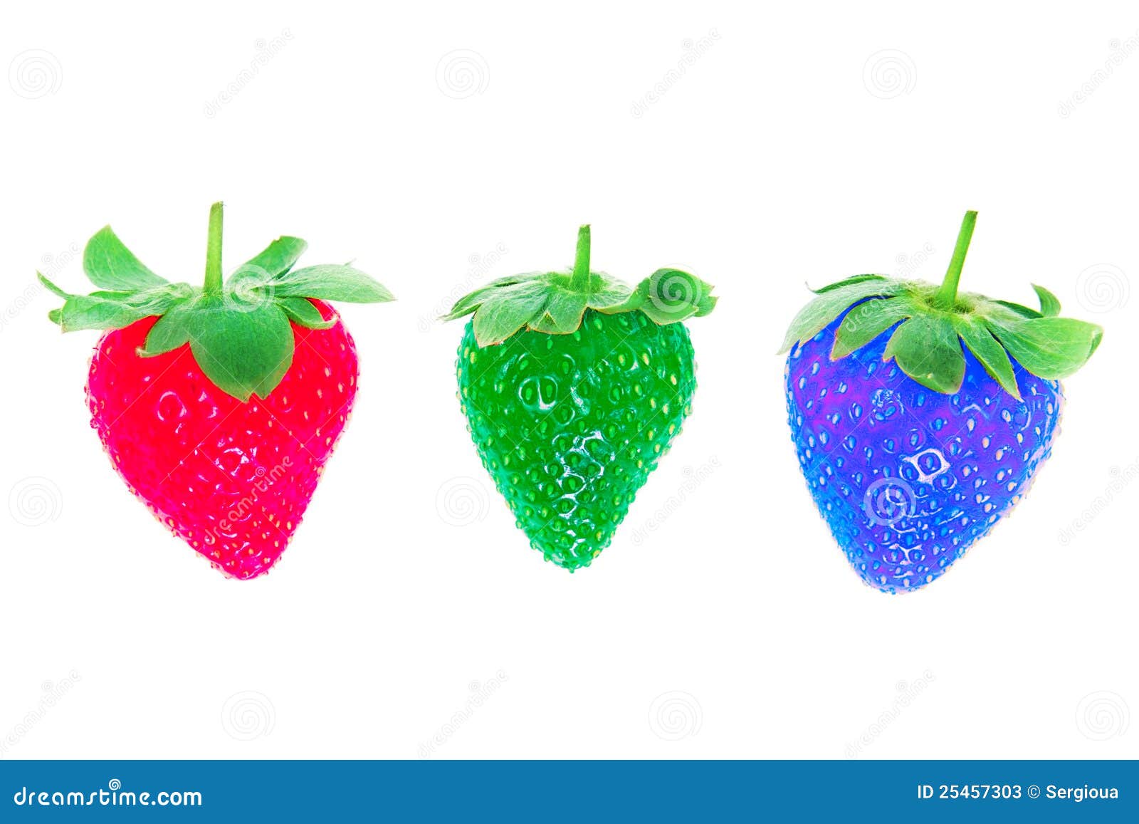 Tres Diversos Colores De Fresas. Imagen de archivo - Imagen de imagen ...