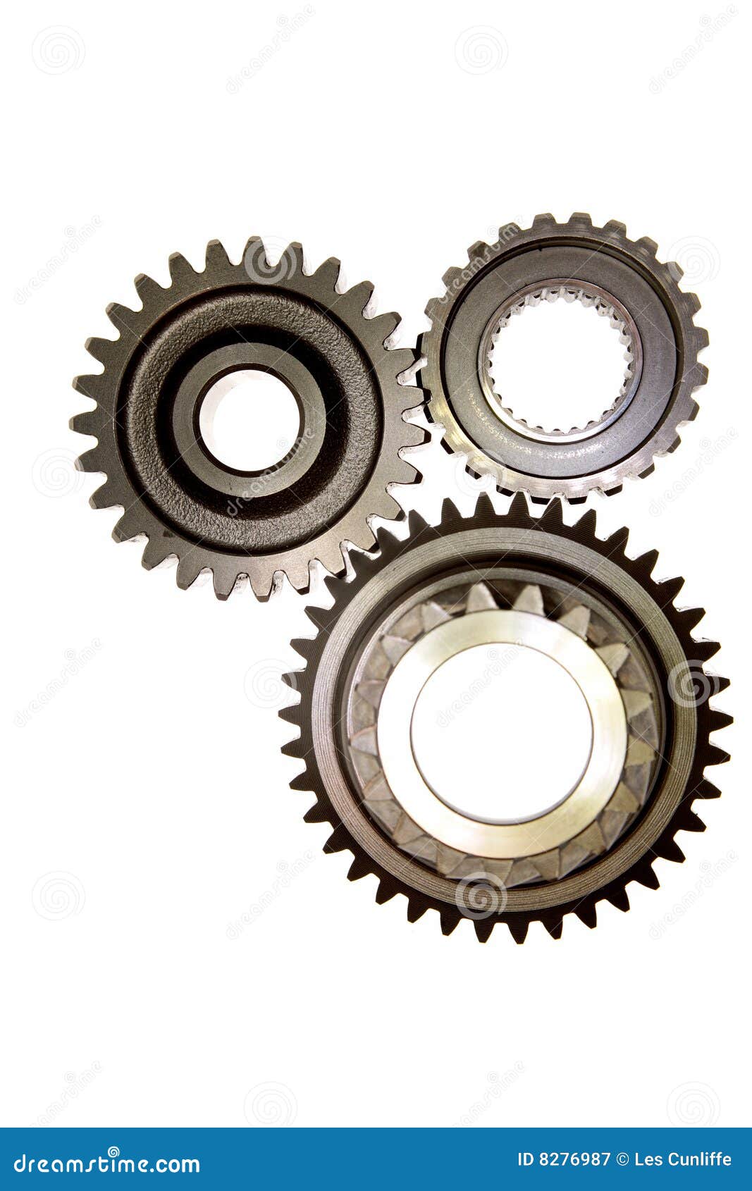 Tres Engranajes Fotografía de archivo libre de regalías - Imagen: 8276987