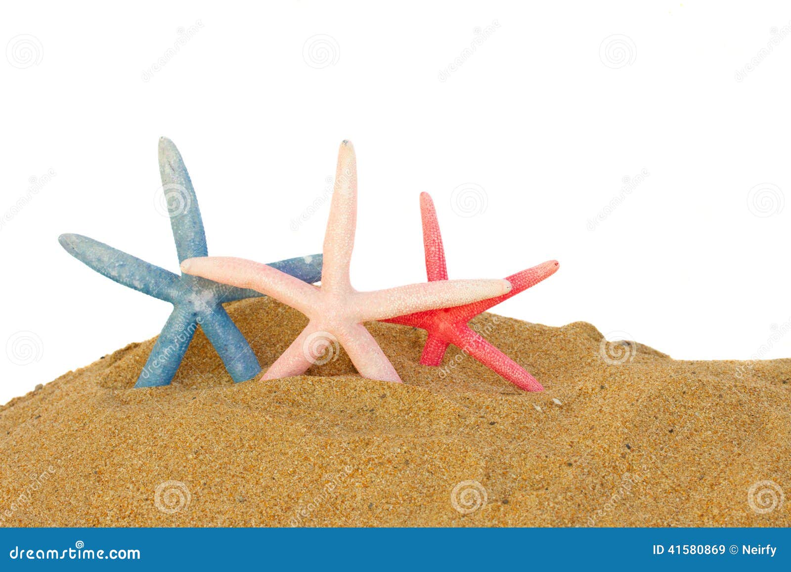 Tres Estrellas De Mar En Arena Imagen de archivo - Imagen de marco ...