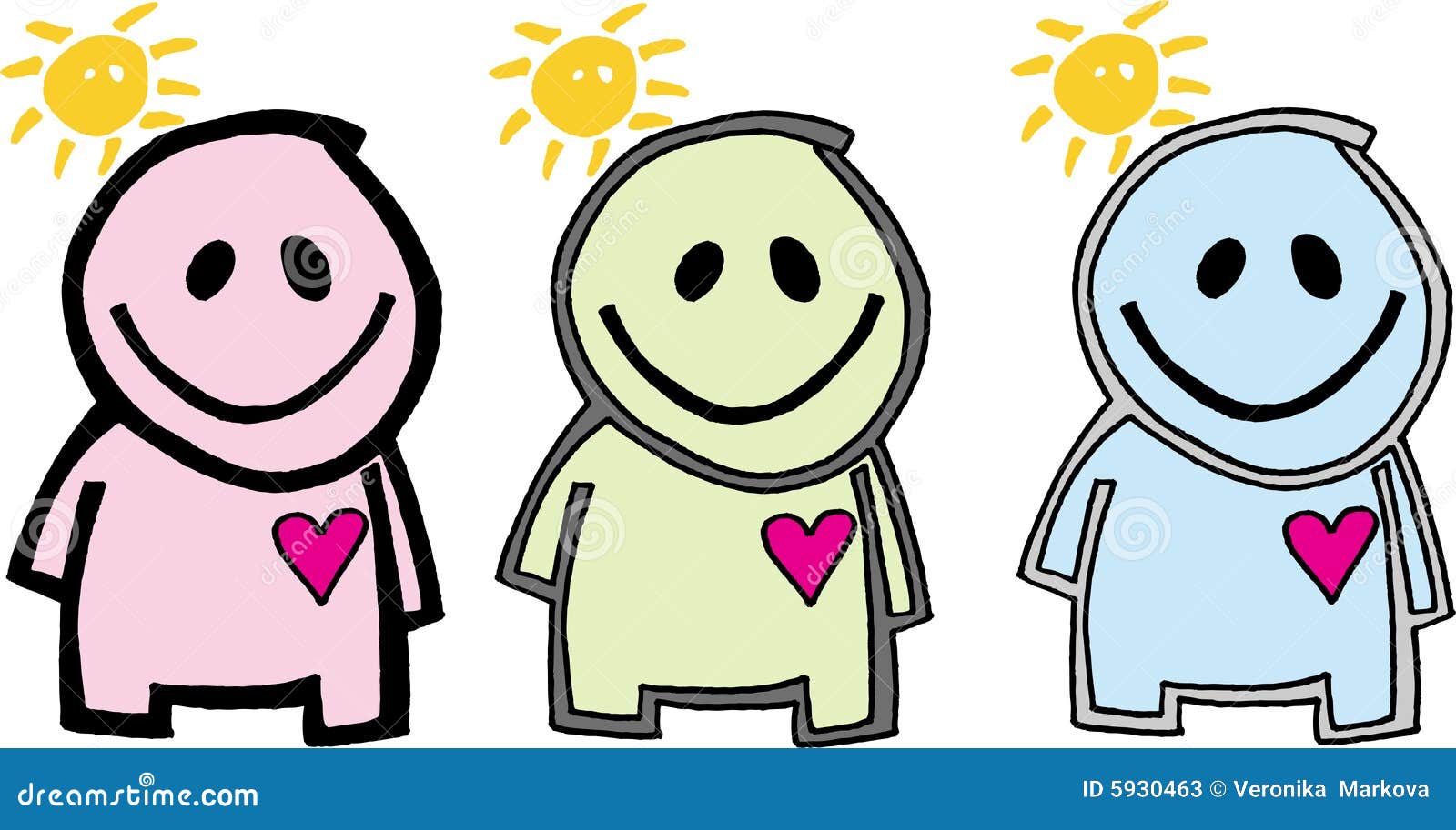 Tres figuras ilustración del vector. Ilustración de hombres - 5930463