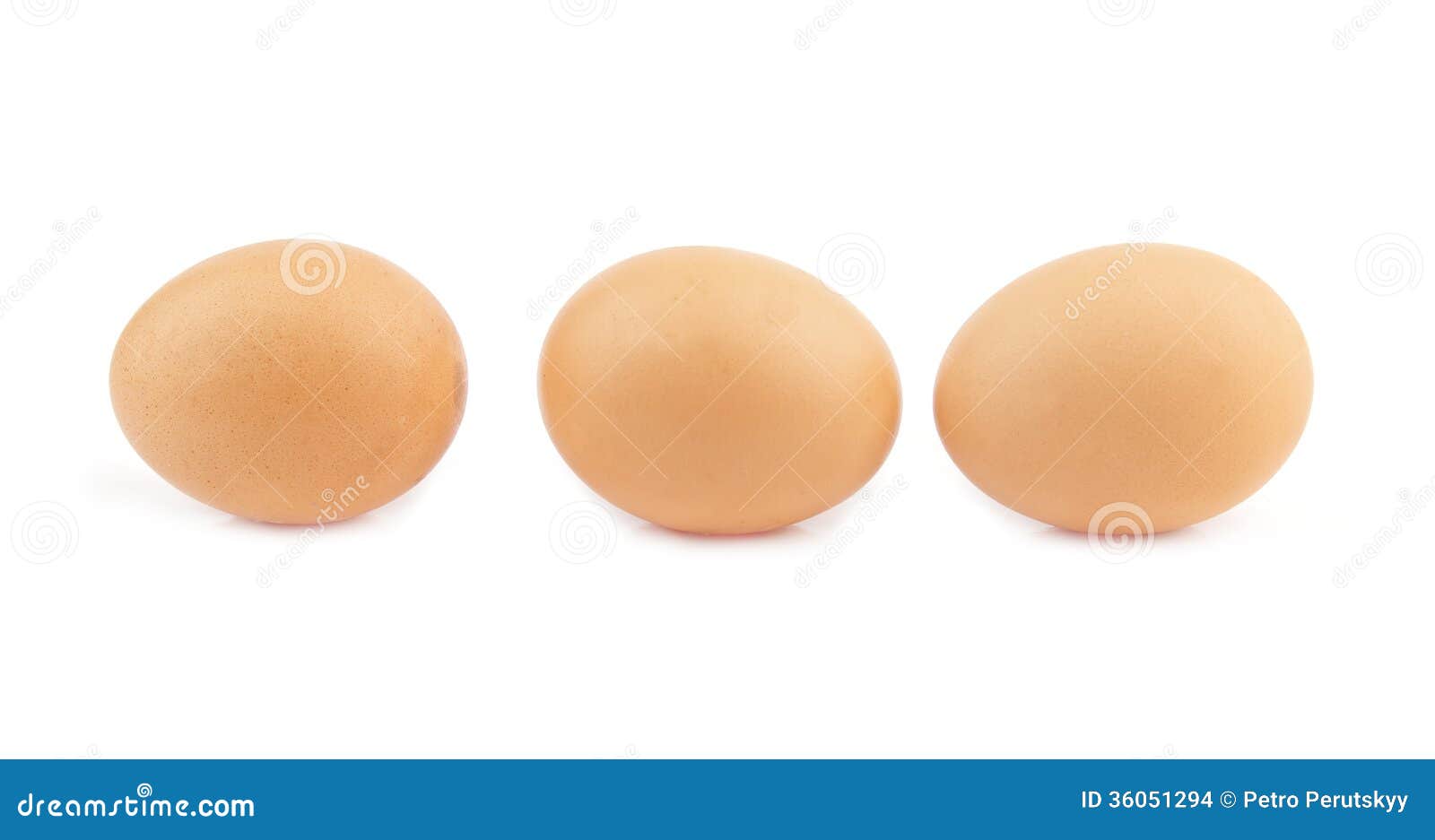 Tres huevos aislados foto de archivo. Imagen de desayuno - 36051294