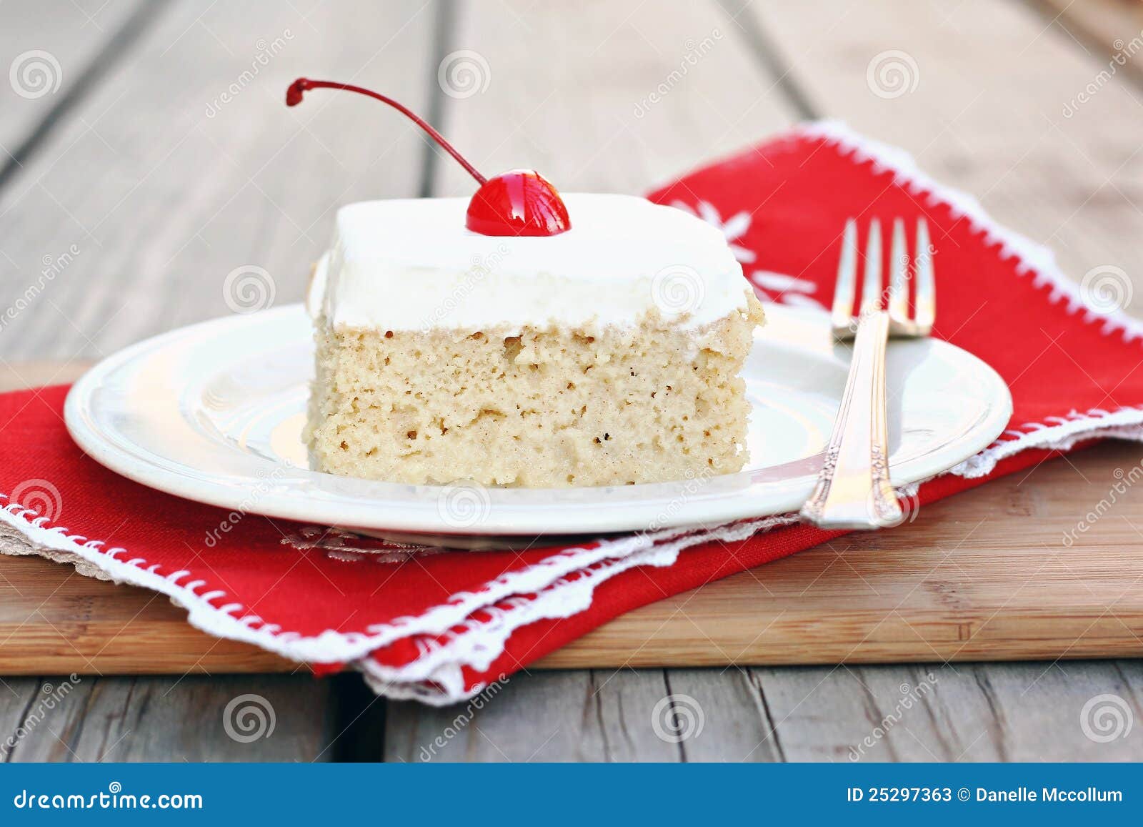 Tres Leches Cake On Top Of Venezuelan Flag, A Traditional Venezuelan ...