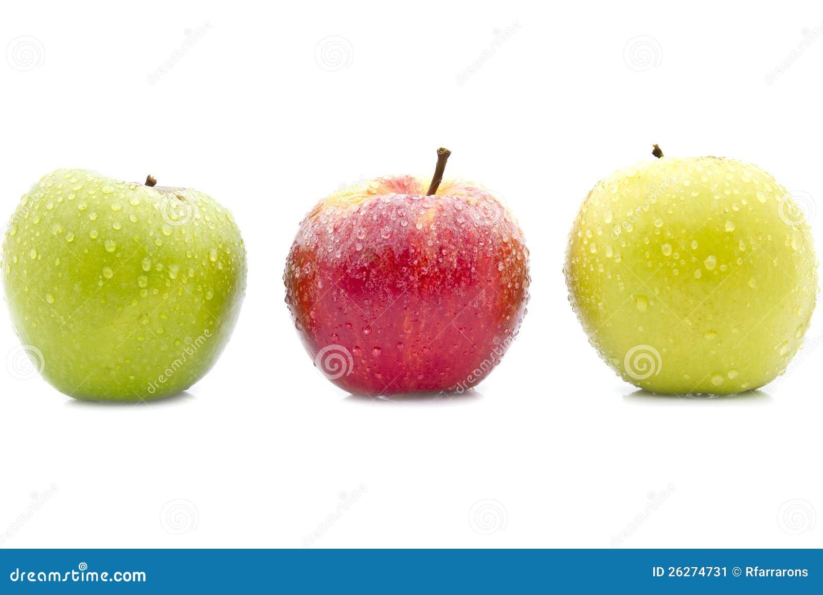 Tres manzanas imagen de archivo. Imagen de alimento, coma - 26274731