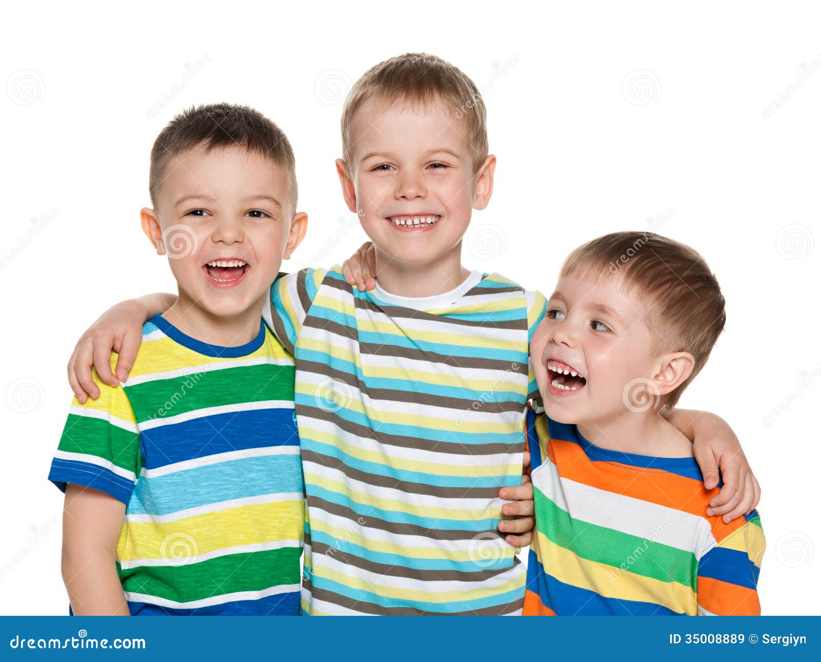 Tres Muchachos De Risa Alegres Imagen de archivo - Imagen de grupo ...