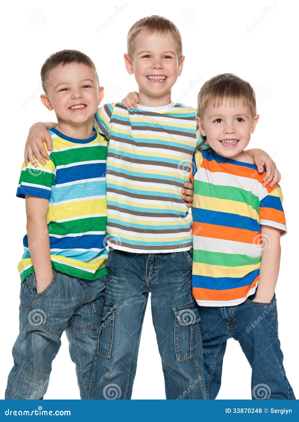 Tres Muchachos Lindos De La Moda Junto Foto de archivo - Imagen de ...