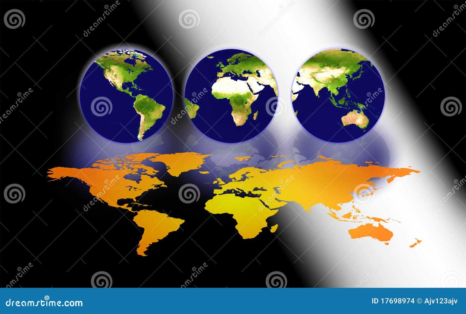 Tres mundos stock de ilustración. Ilustración de zelandia - 17698974