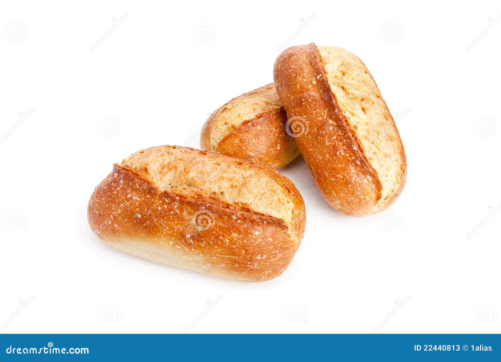 Tres Panes Franceses En Blanco Imagen de archivo - Imagen de dorado ...