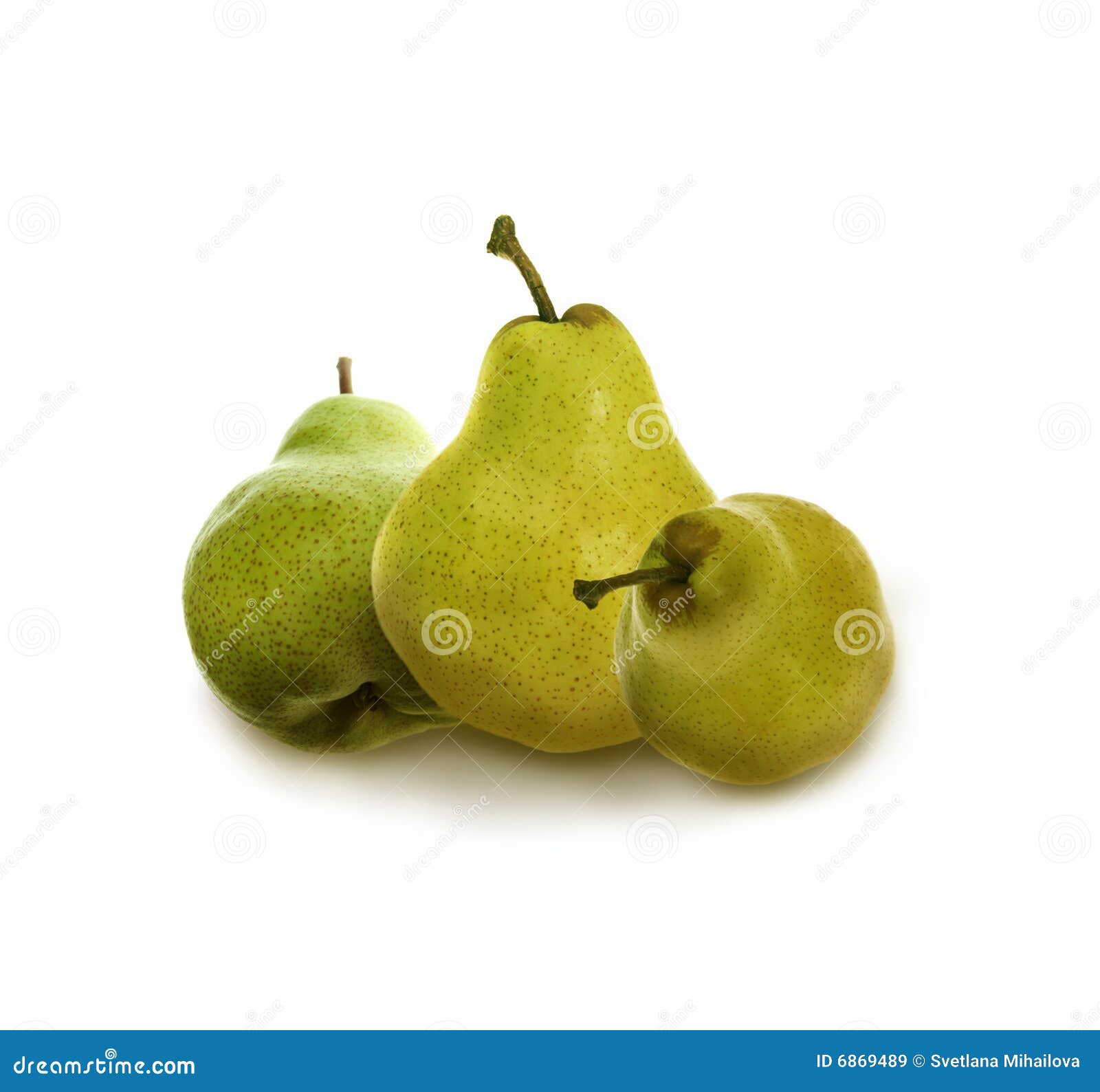 Tres peras imagen de archivo. Imagen de delicatessen, flora - 6869489