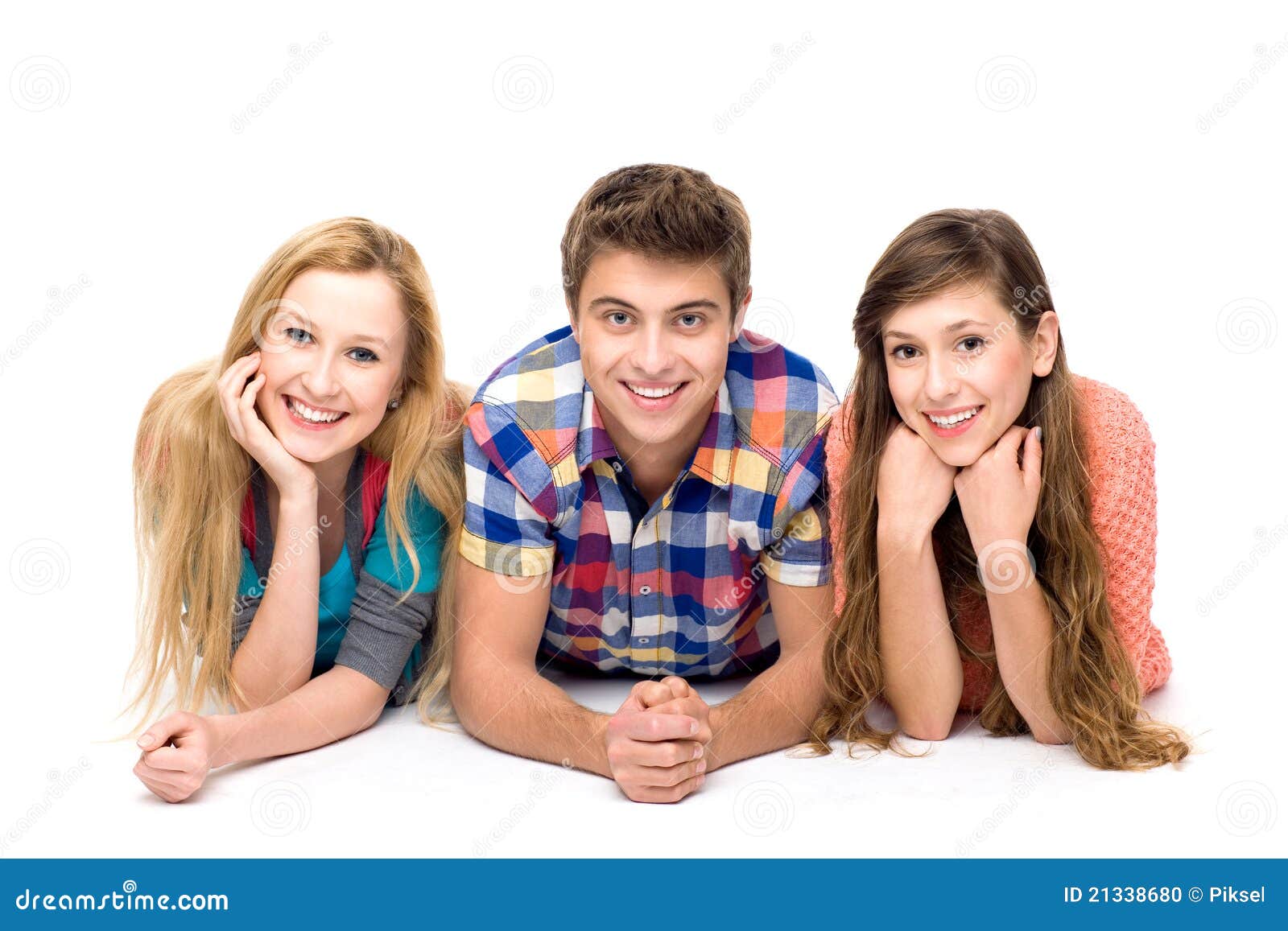 Tres personas jovenes foto de archivo. Imagen de grupo - 21338680