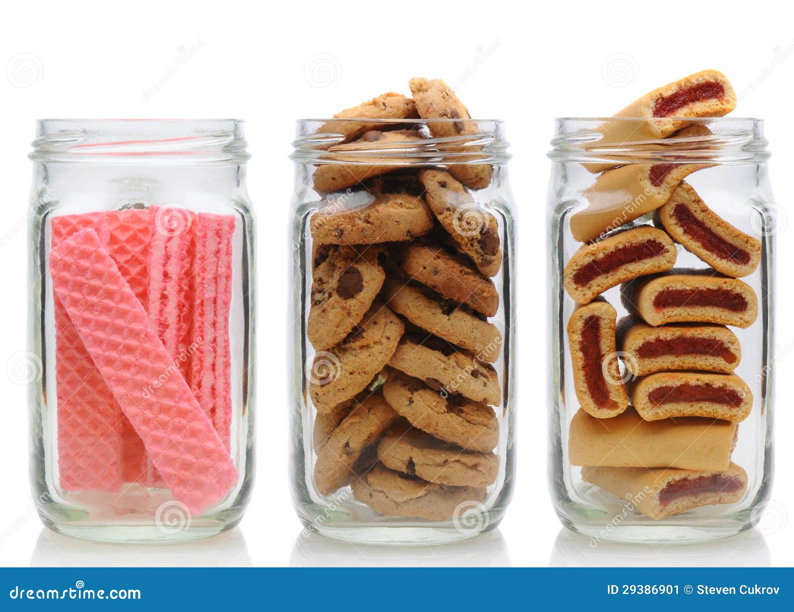 Tres tarros de galletas imagen de archivo. Imagen de galletas - 29386901