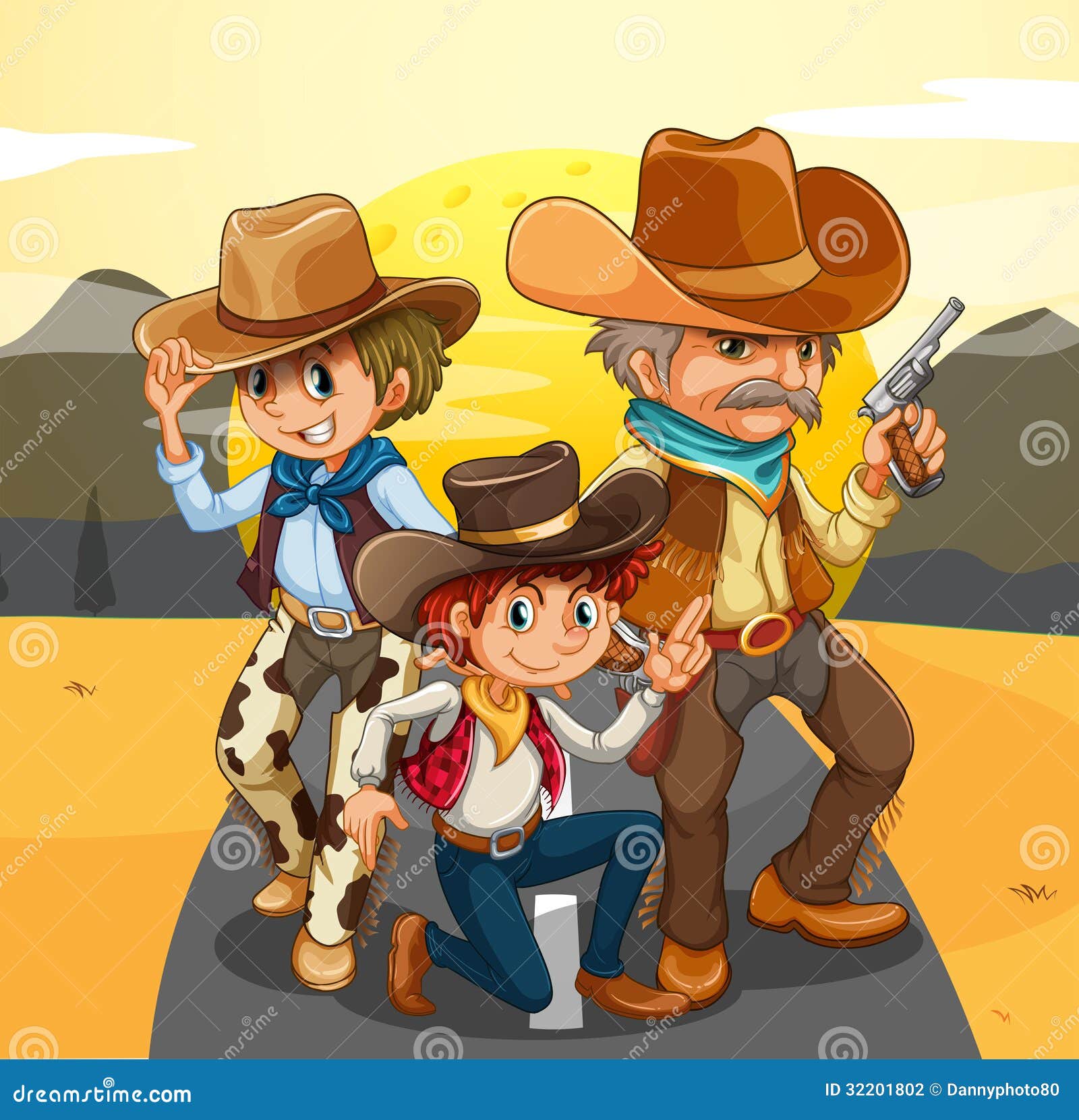 Vaqueros Ilustraciones Stock, Vectores, Y Clipart – (8,965 ...
