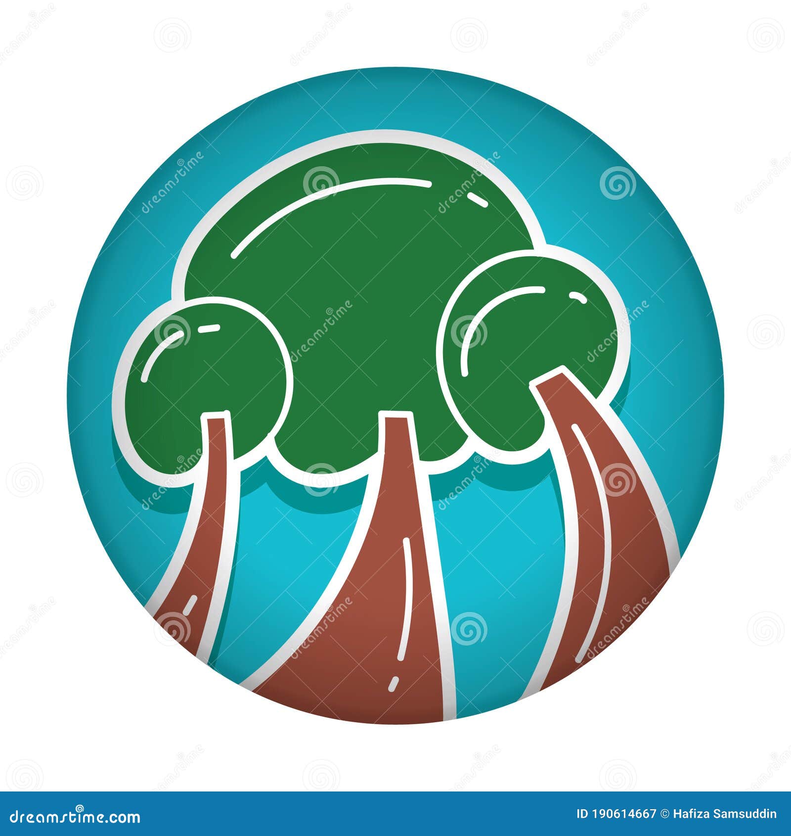 Tress. Vector Illustration Decorative Design Stock Vector ...