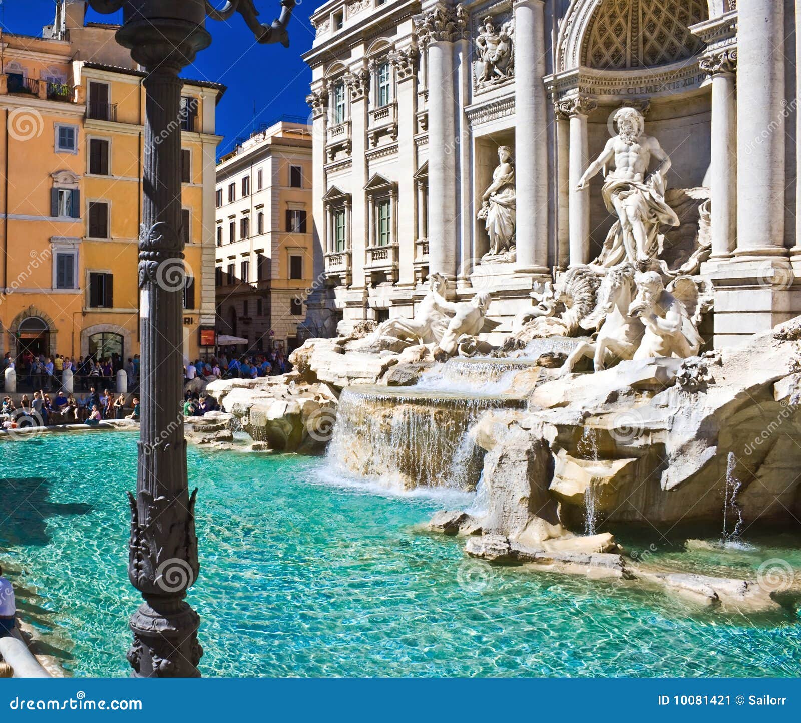 Trevi Fontein in Rome stock afbeelding. Image of oriëntatiepunt - 10081421