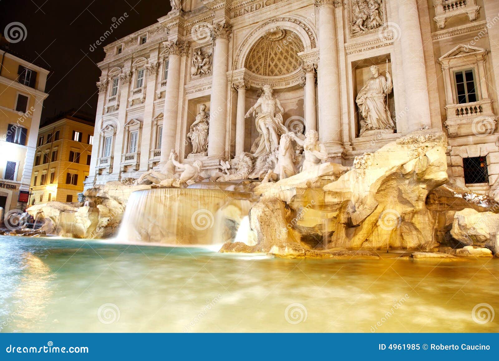 Trevi Fontein - Rome stock afbeelding. Image of reis, marmer - 4961985