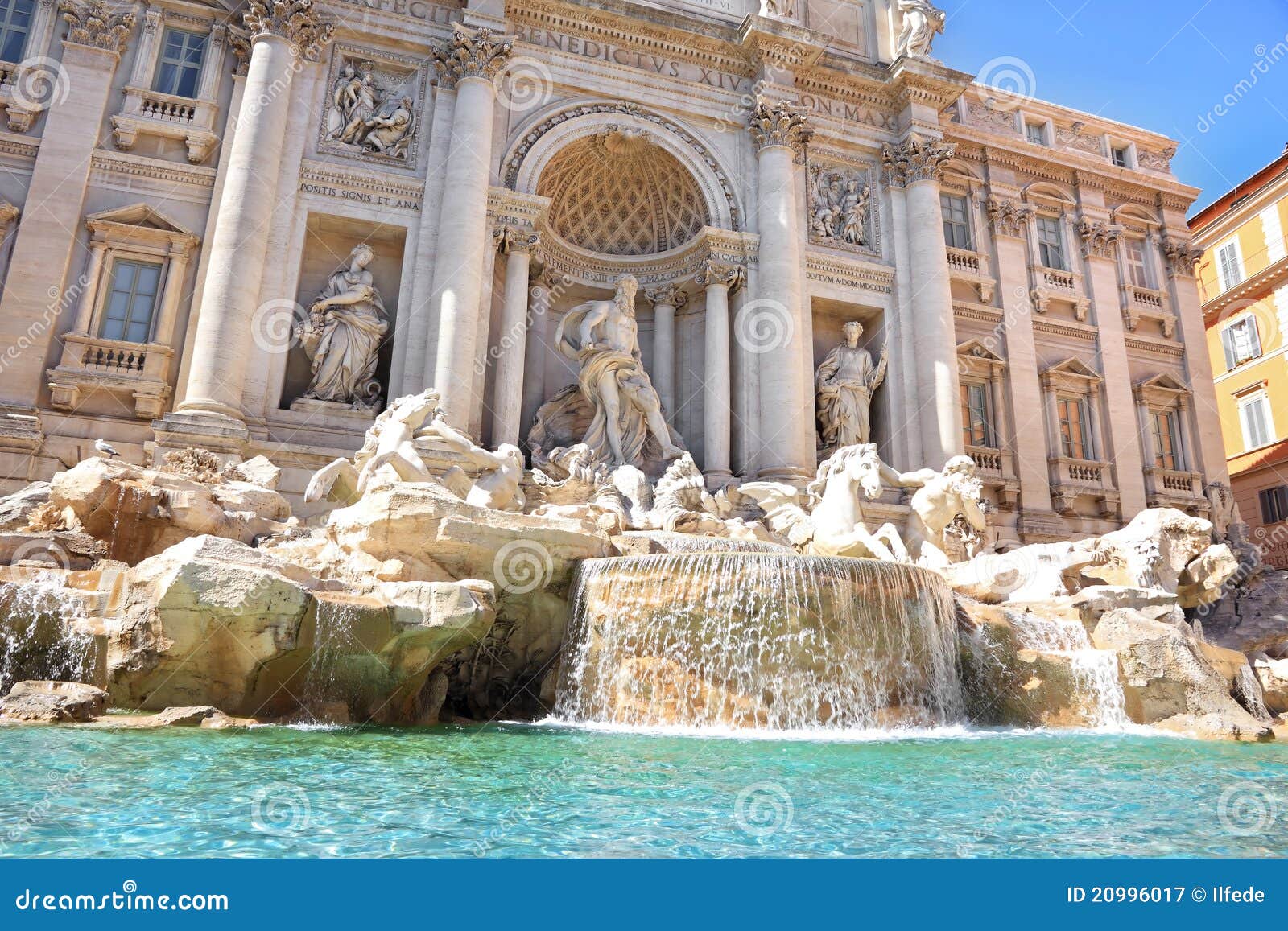 Trevi Fontein, Rome, Italië Stock Afbeelding - Image of europees ...