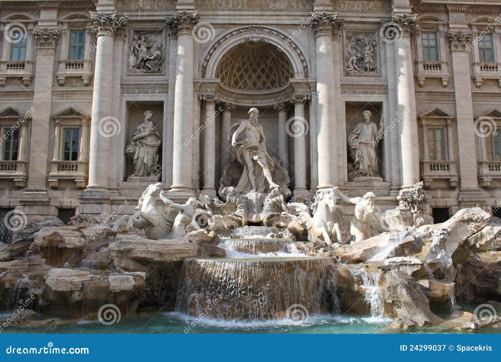 Trevi Fountain stock image. Image of love, facade, italy - 24299037